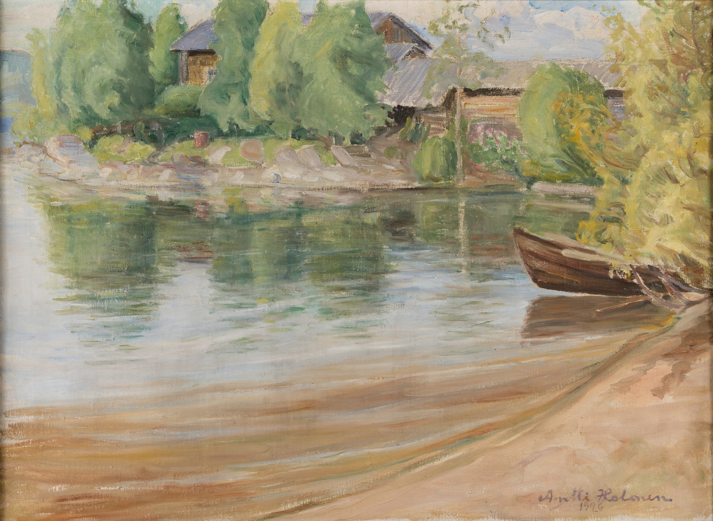 ANTTI HALONEN, oil on canvas, signed and dated 1926. - Bukowskis