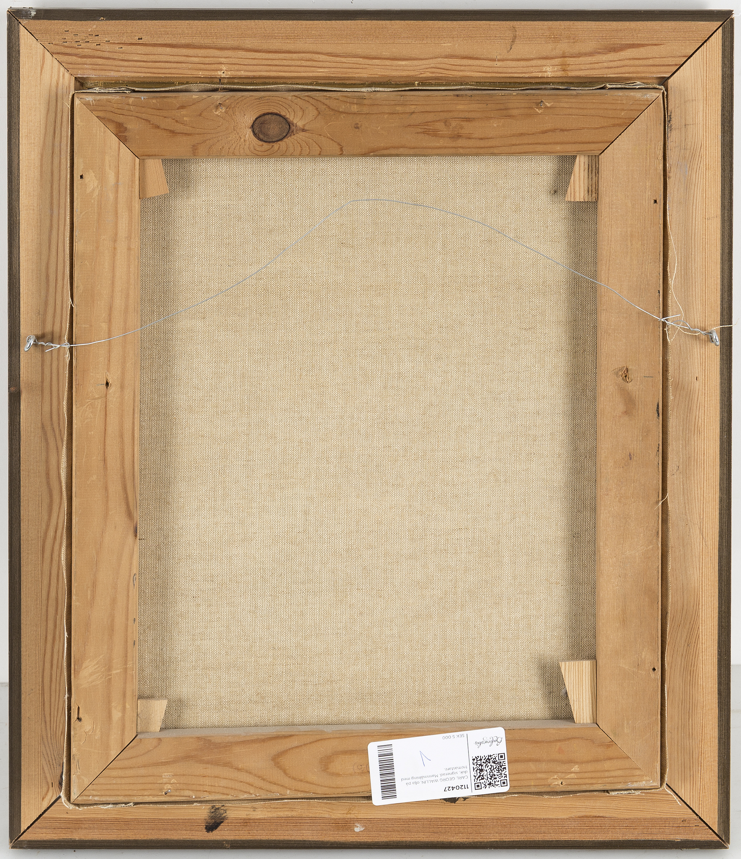 CARL GEORG WALLIN, oil on canvas, signed and dated -51. - Bukowskis