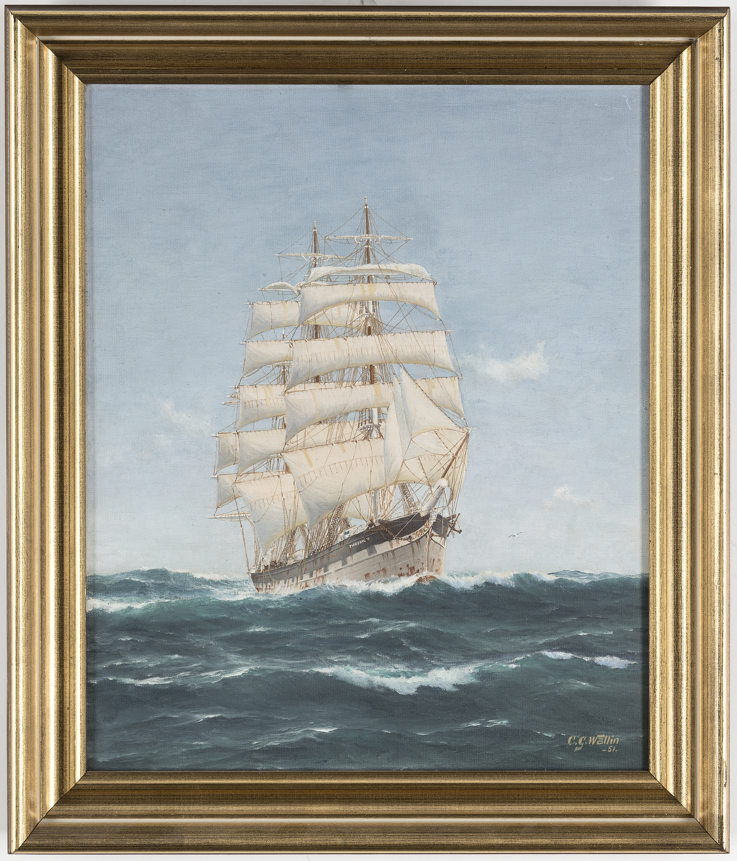 CARL GEORG WALLIN, oil on canvas, signed and dated -51. - Bukowskis