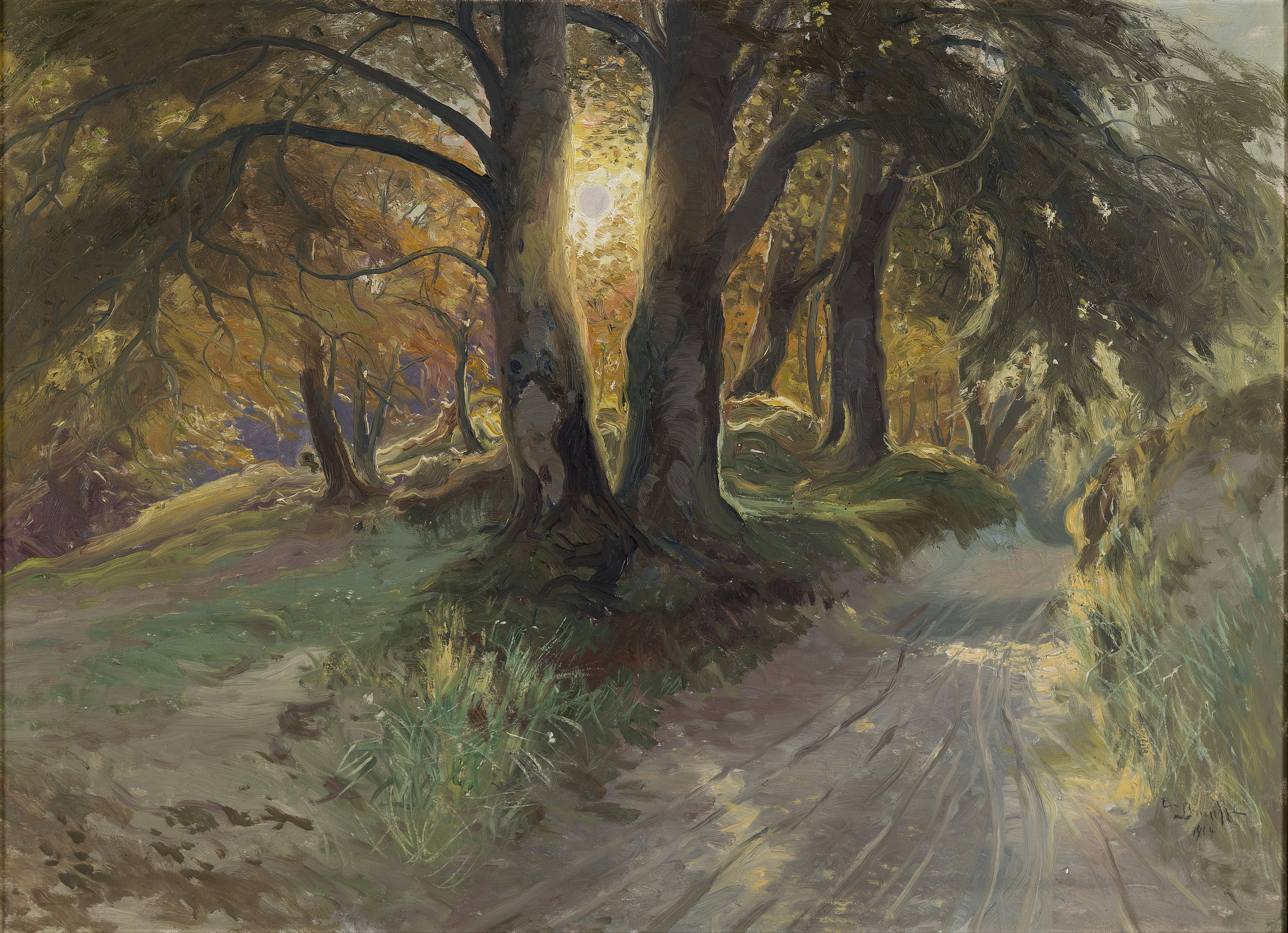 CARL BRANDT, oil on canvas, signed and dated 1914. - Bukowskis