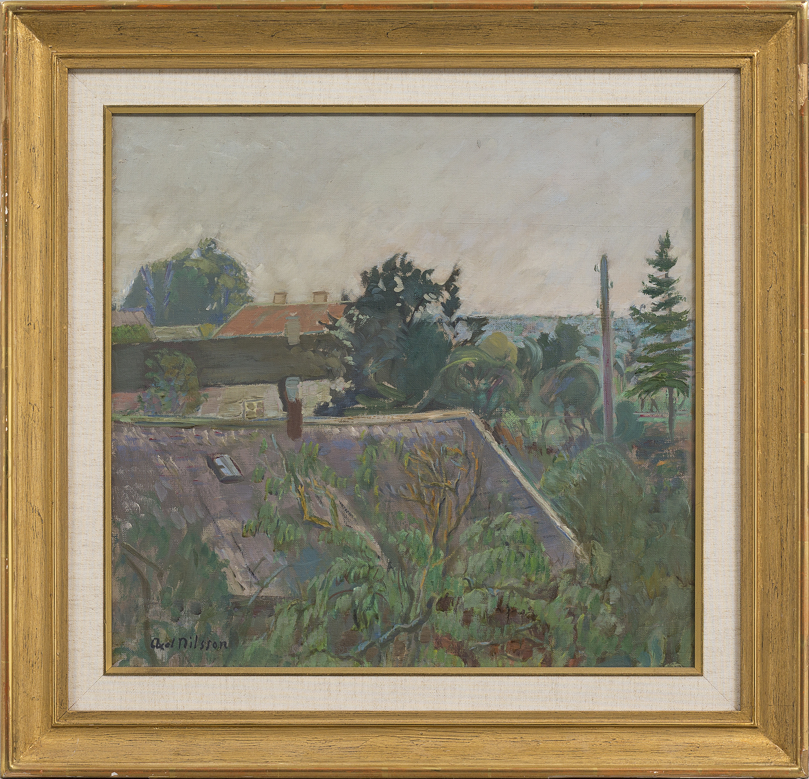 AXEL NILSSON, olja på pannå, signerad Axel Nilsson. - Bukowskis