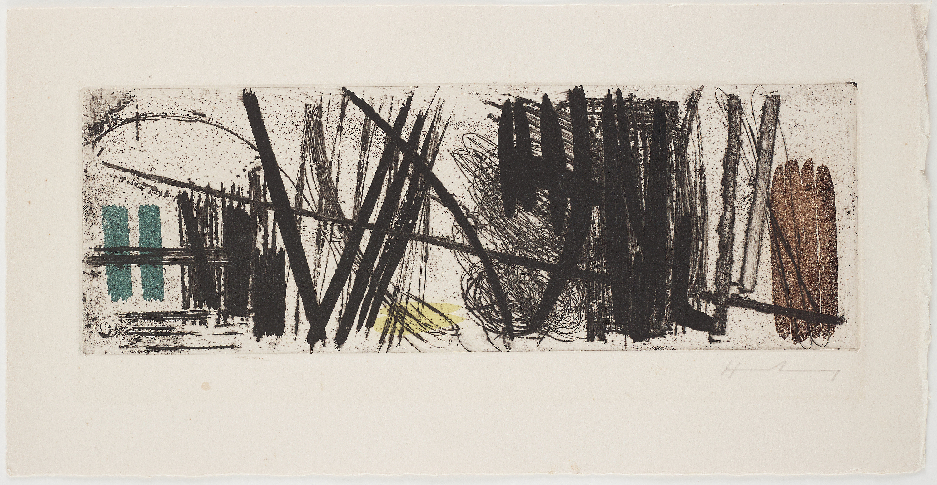 HANS HARTUNG, etching with acquatint, signed. - Bukowskis