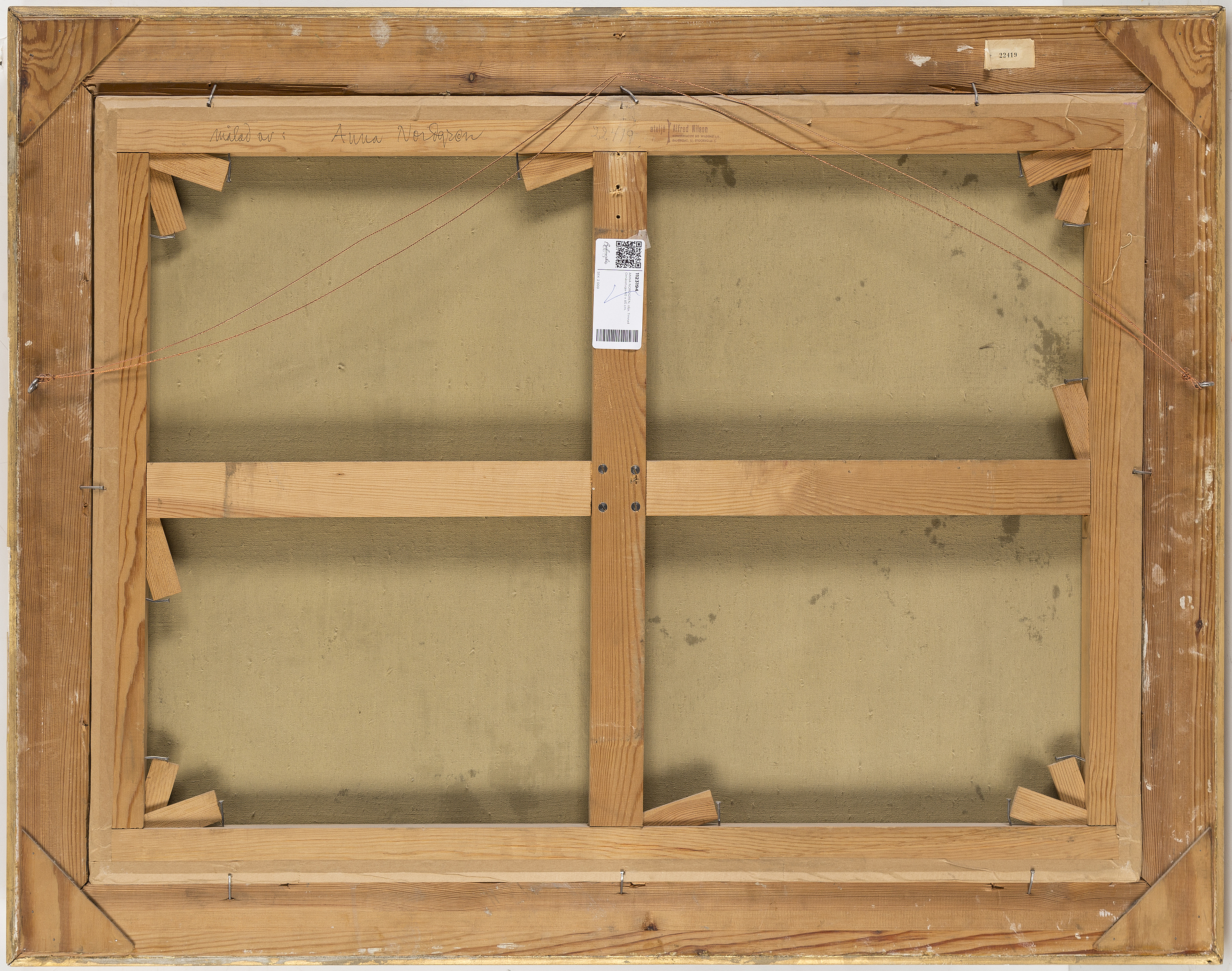 ANNA NORDGREN, attributed to. oil on canvas. - Bukowskis