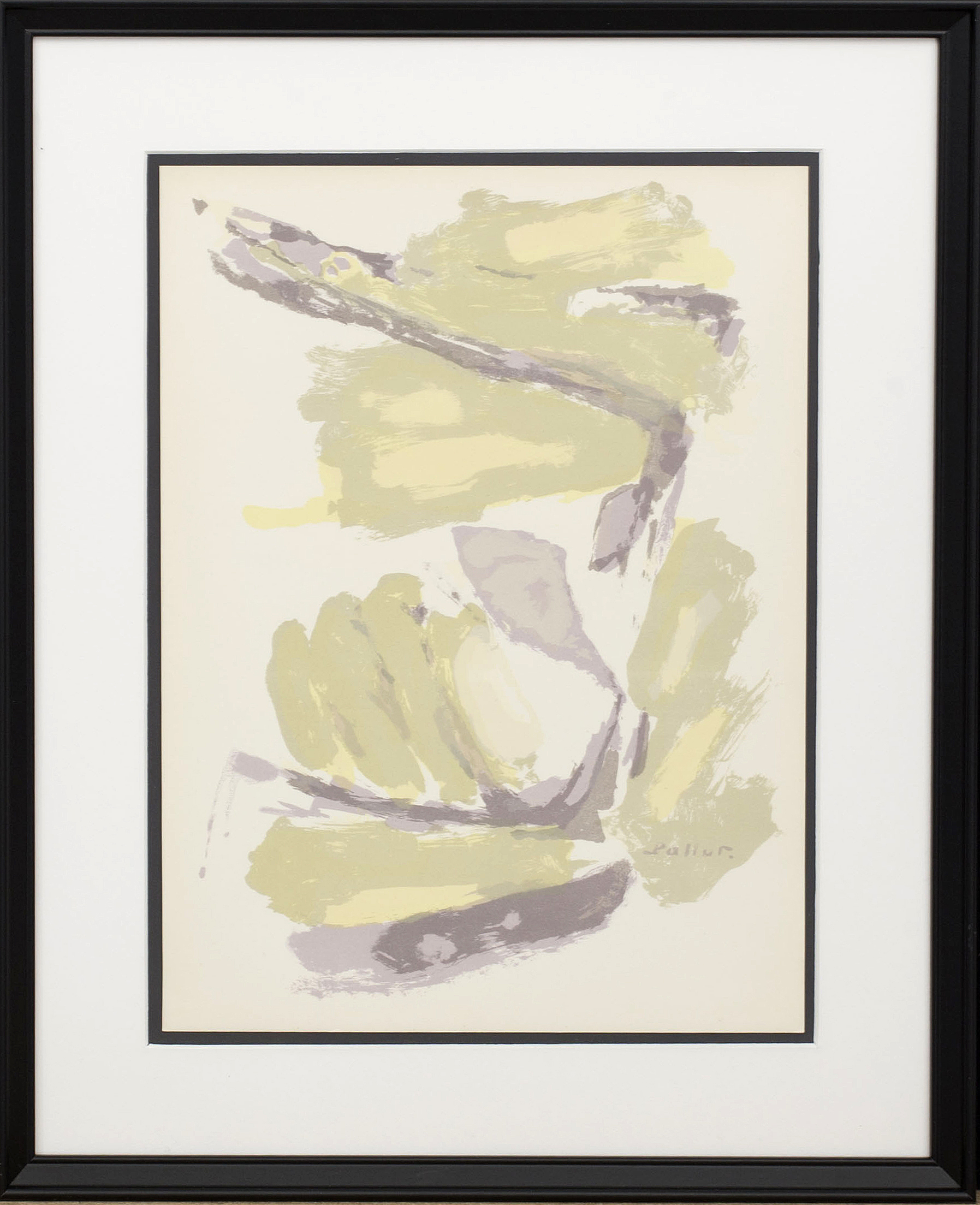 PIERRE PALLUT, colour lithographe, signed in print, from Derrière le ...