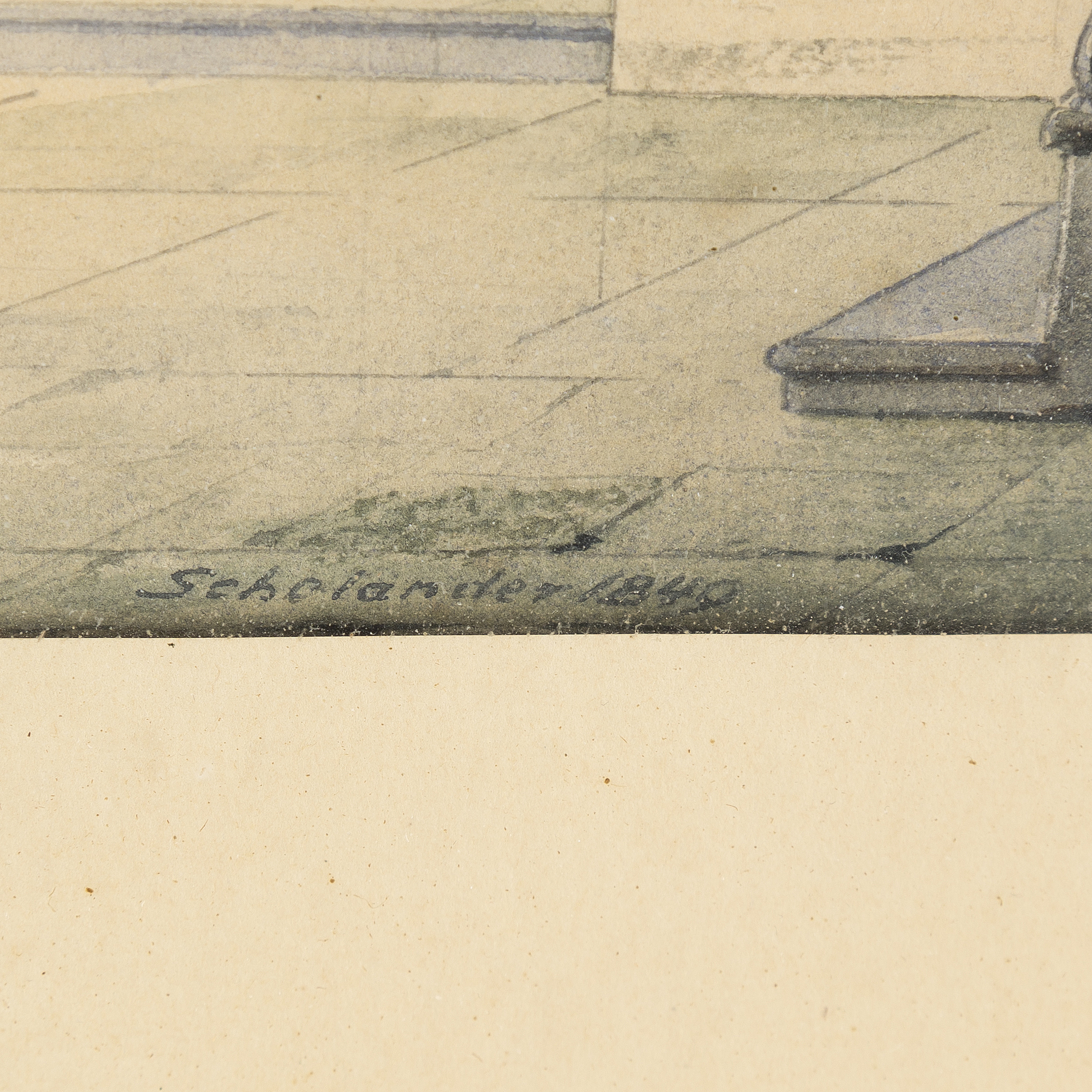 FREDRIK WILHELM SCHOLANDER, akvarell, signerad och daterad 1849 ...