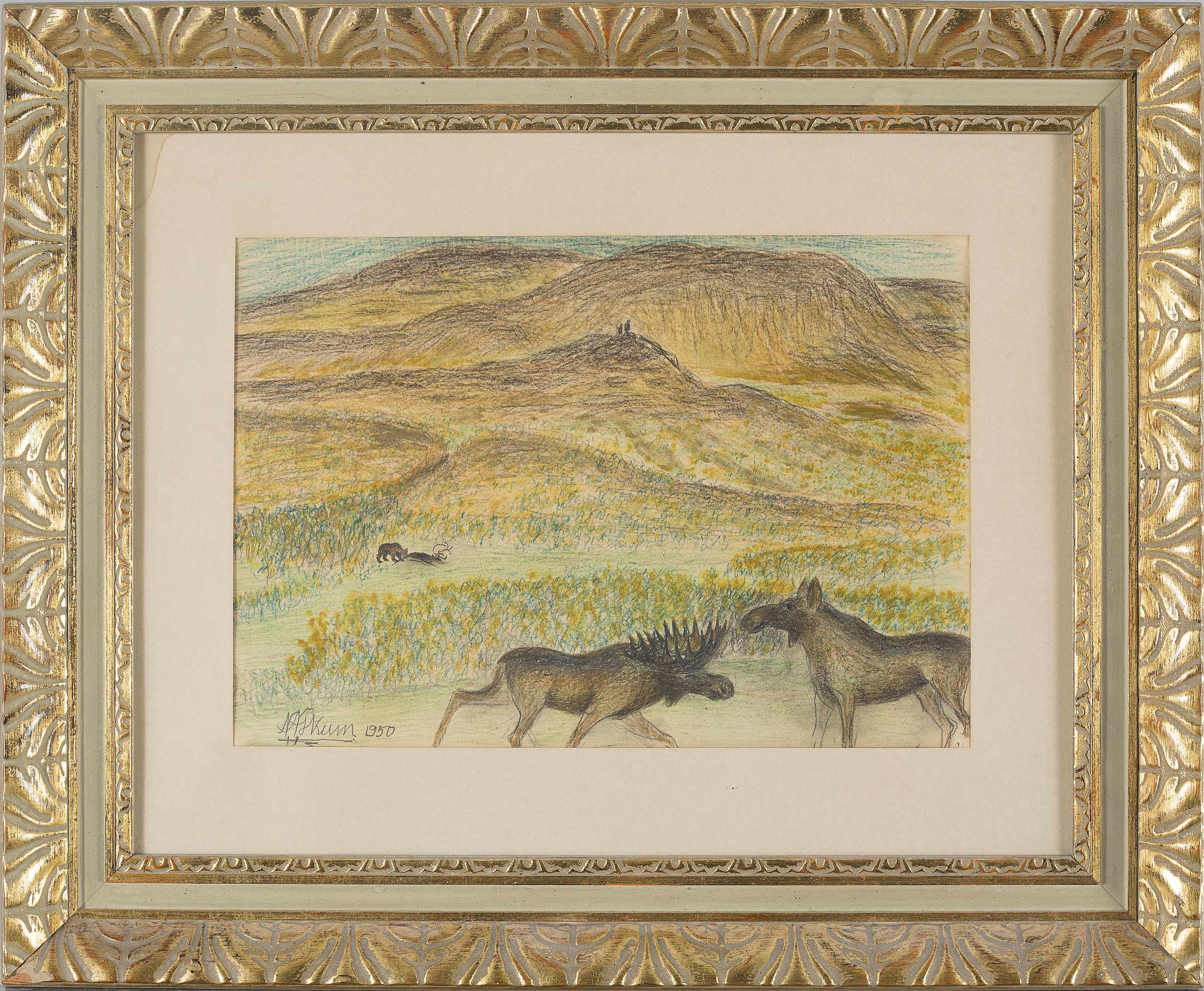 NILS NILSSON SKUM, färgkrita och blyerts på papper. - Bukowskis