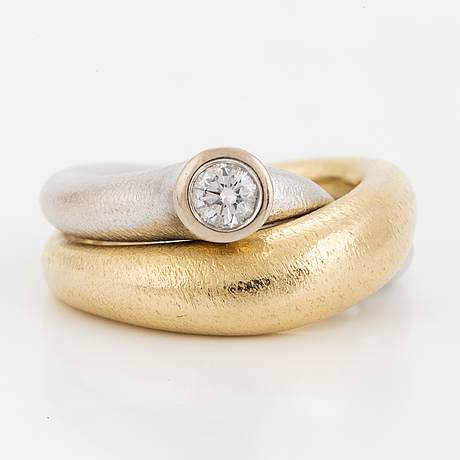 OLE LYNGGAARD, Ring, 'Fidelity' med briljant. - Bukowskis