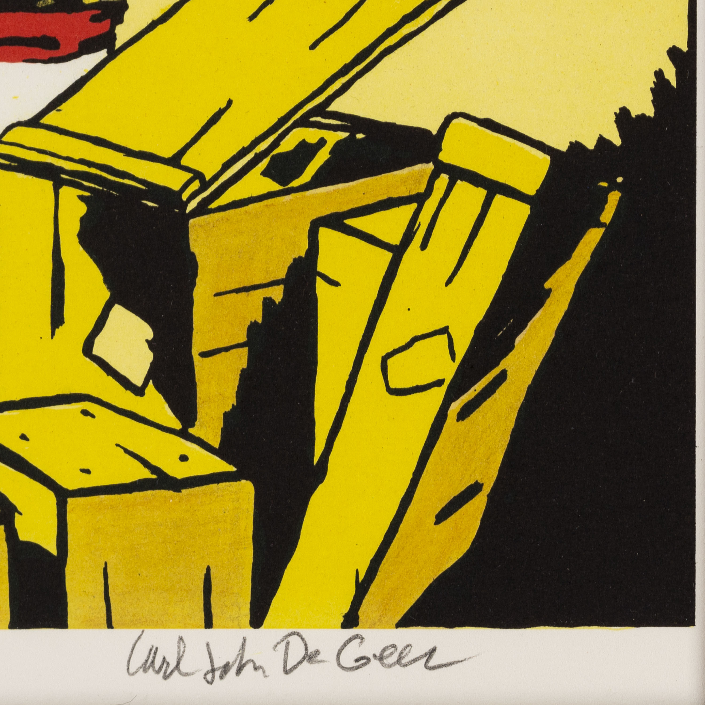 CARL JOHAN DE GEER, litograph in color, signed and numbered 55/290 ...