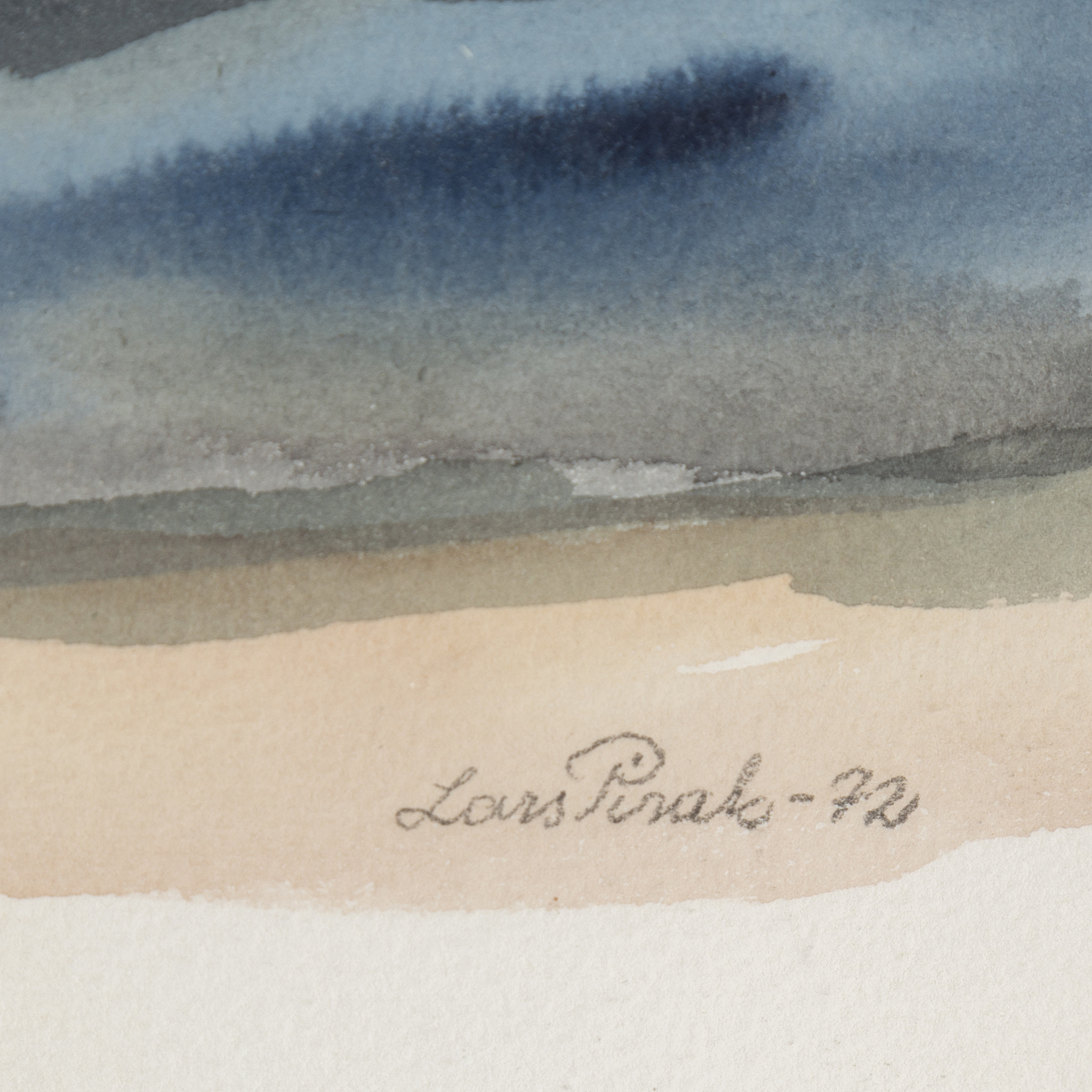 LARS PIRAK, watercolour, signed and dated -72. - Bukowskis