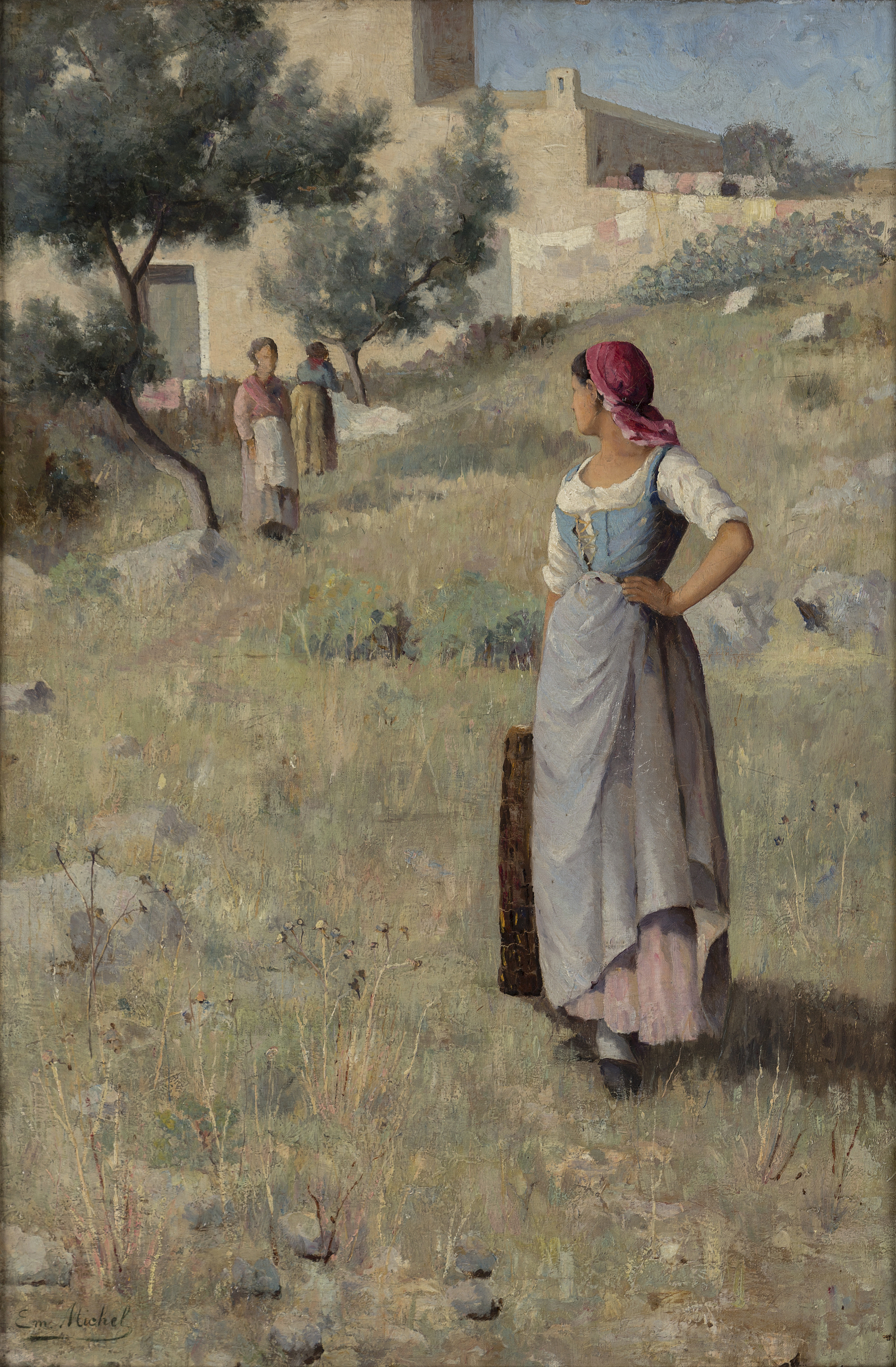 EMILE FRANCOIS MICHEL, oil on canvas, signed Em. Michel. - Bukowskis