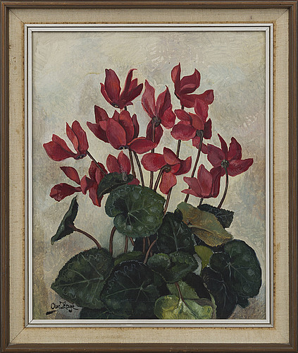 OWE ZERGE, oil on panel, signed. - Bukowskis OWE ZERGE, oil on panel, signed. - Bukowskis