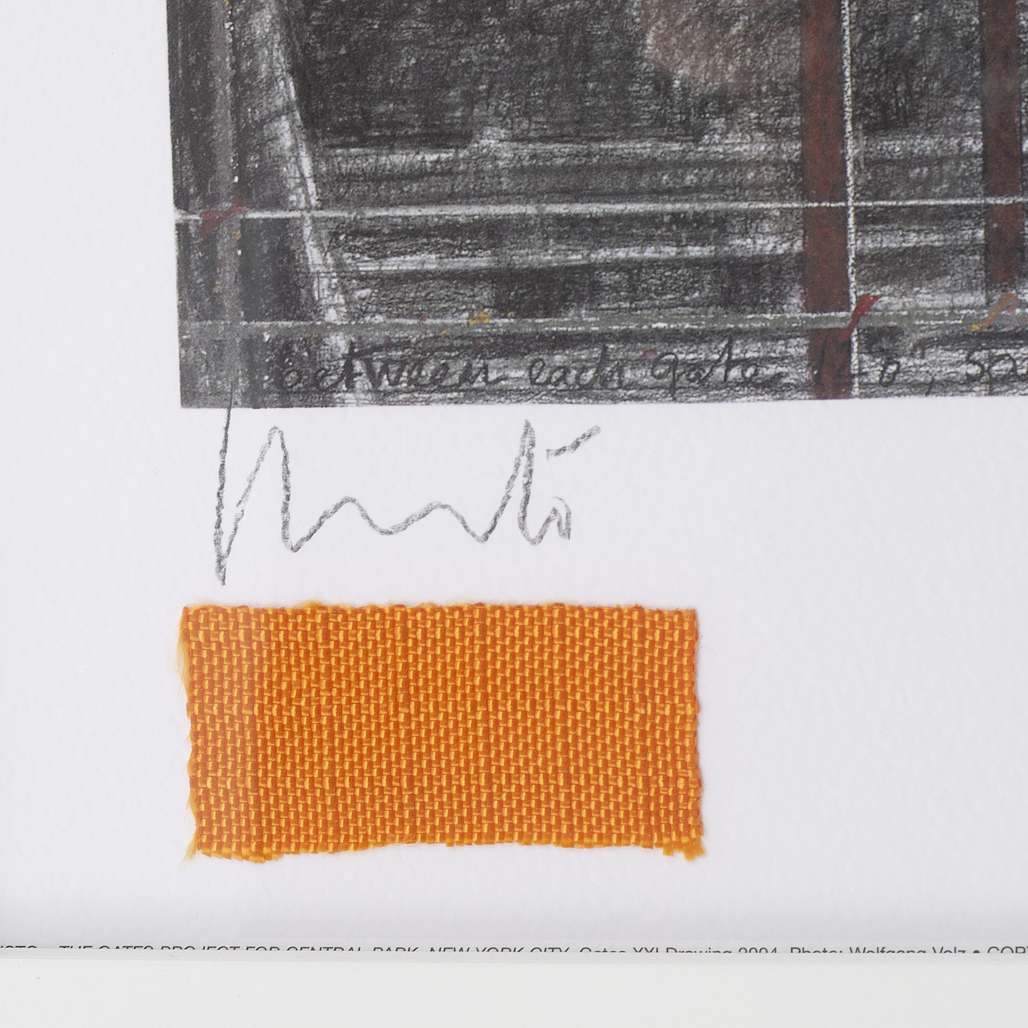 CHRISTO & JEANNE-CLAUDE, offset print with fabric application, signed ...