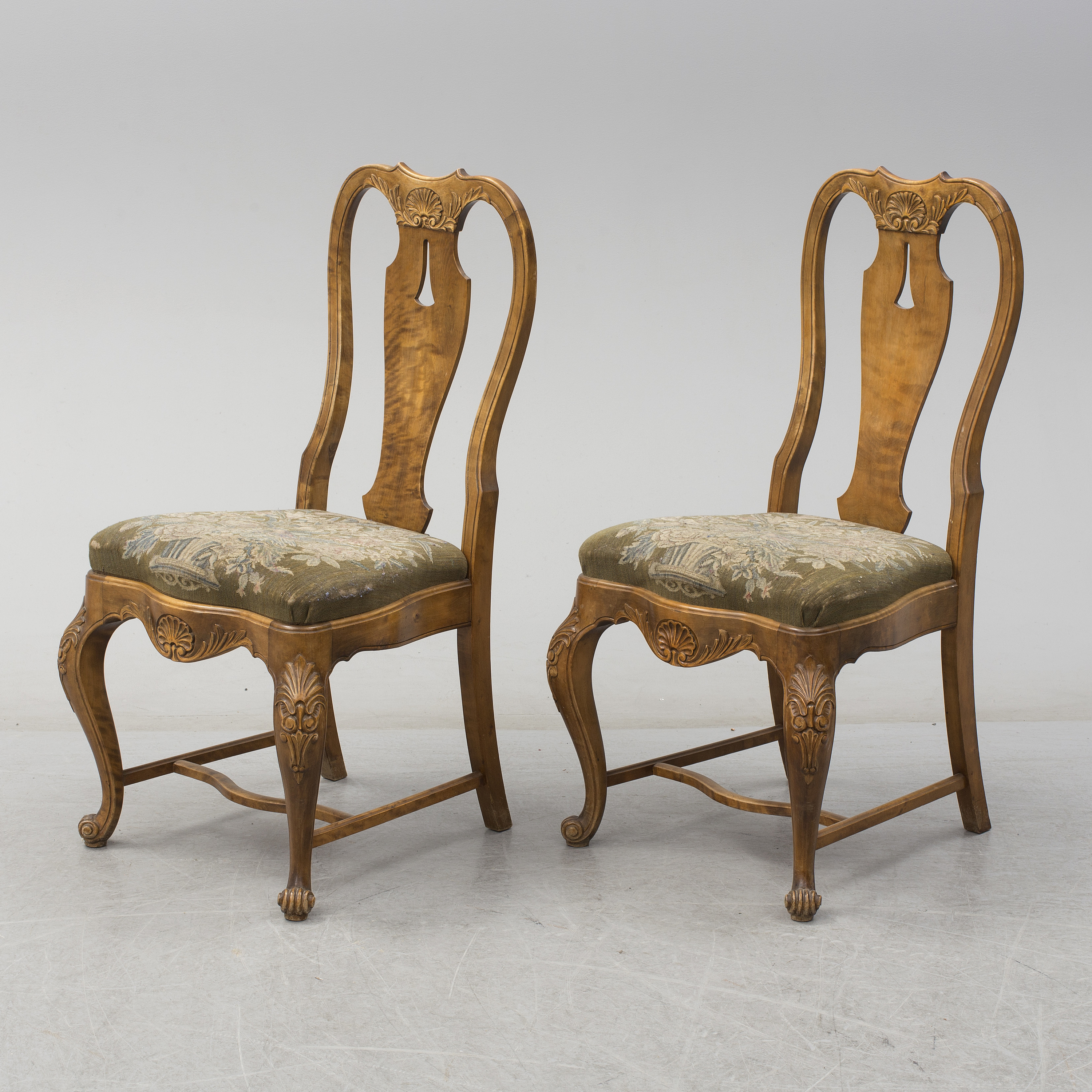 Ten rococo style chairs, early 20th century. - Bukowskis