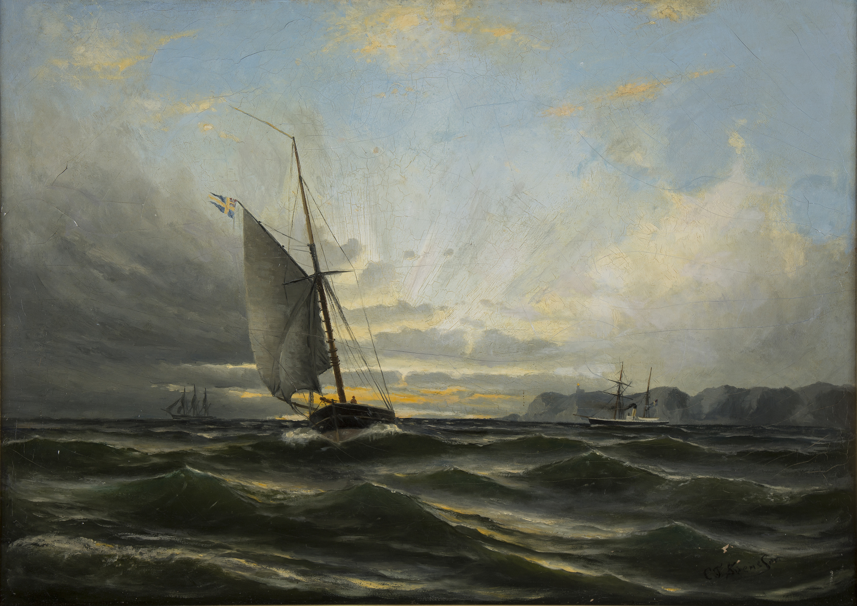 CHRISTIAN FREDRIK SWENSSON, oil on canvas. Signed. - Bukowskis