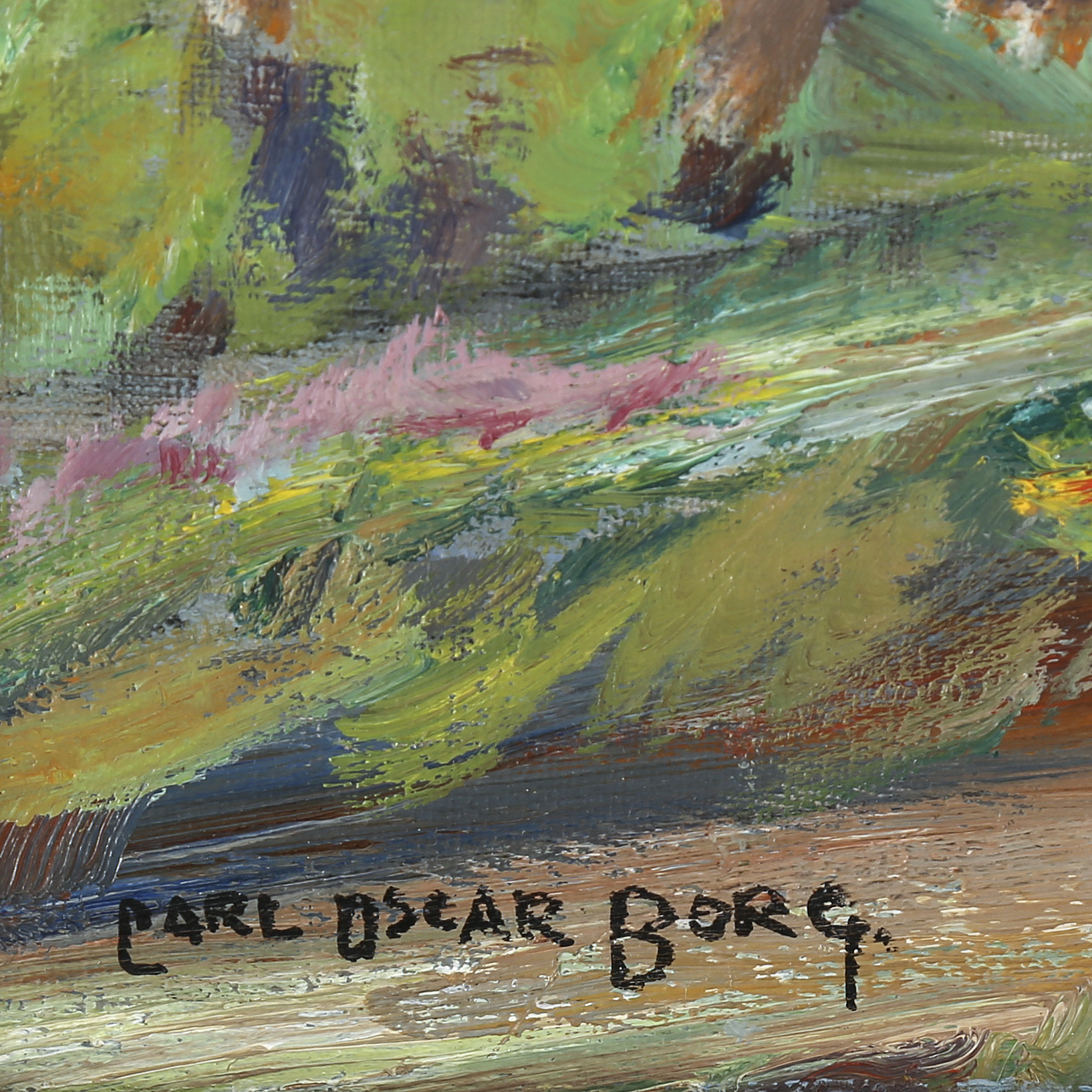 CARL OSCAR BORG, oil on canvas, signed. - Bukowskis