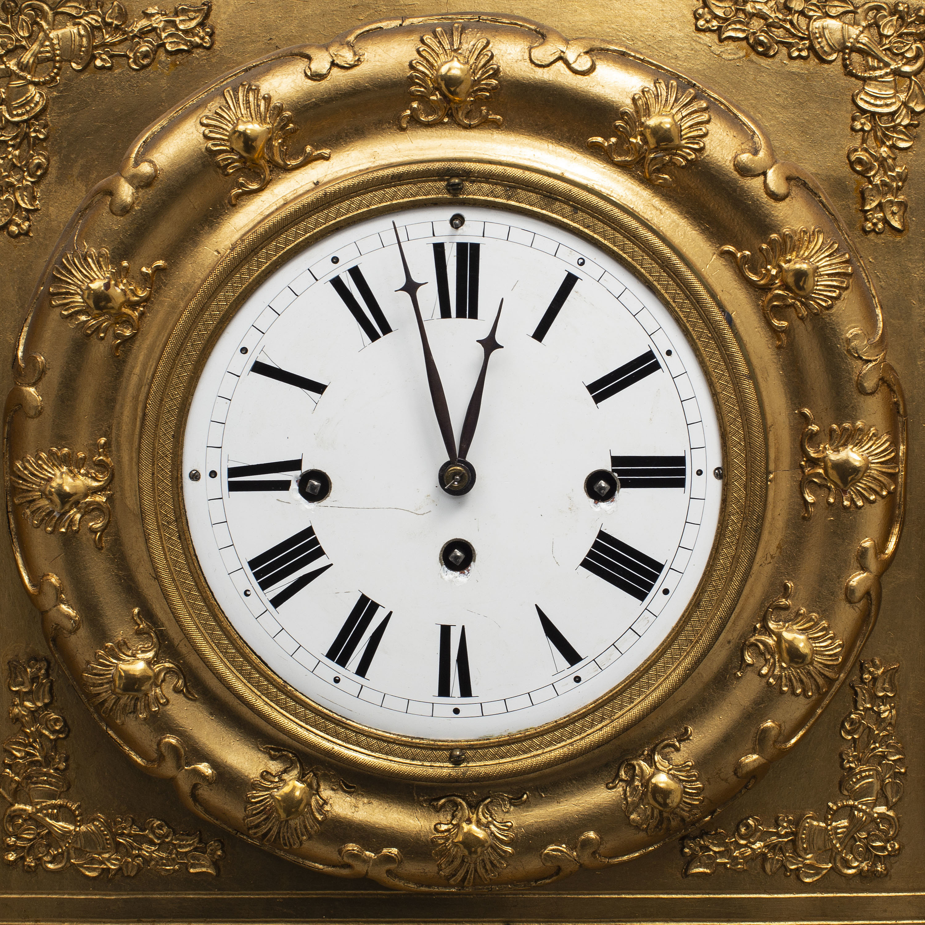 A mid 19th century wall clock. - Bukowskis