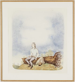 EMMA ÅKERMAN, watercolour on paper, 2010. - Bukowskis