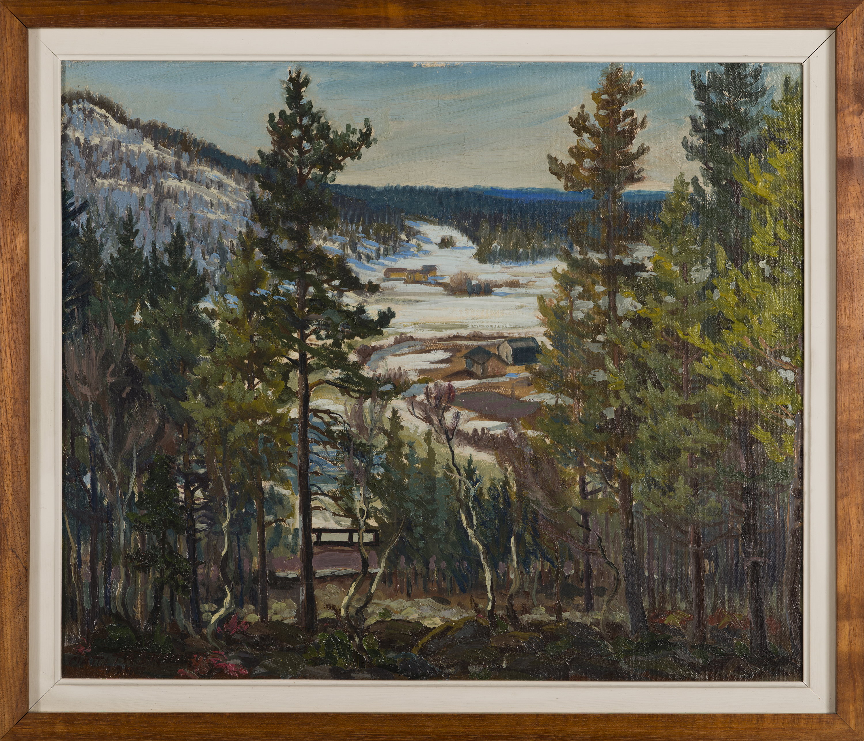 MATTI TASKINEN, oil on canvas, signed and dated 1947. - Bukowskis