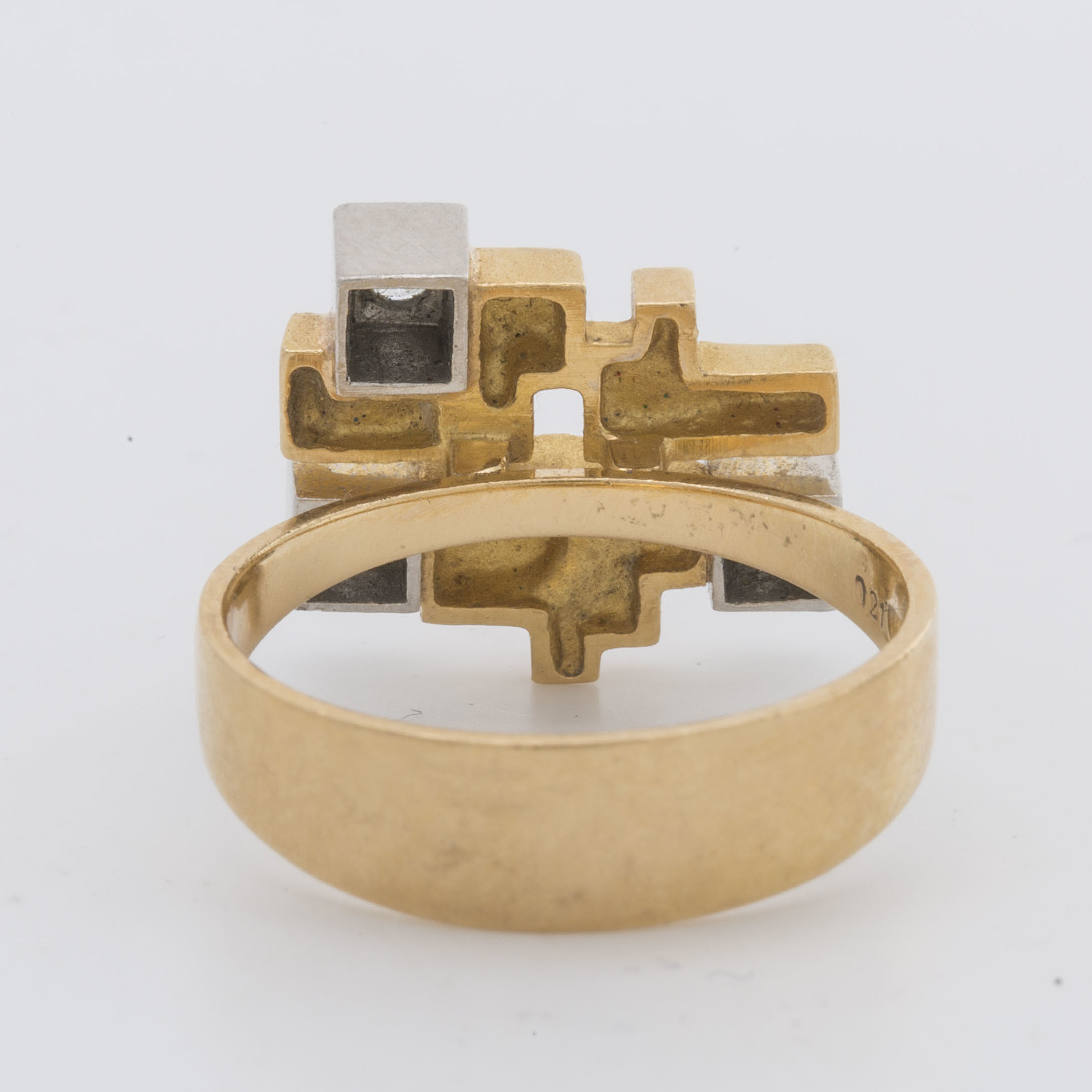 LAPPONIA RING 18K gold w 3 brilliant-cut diamonds 0,21 ct engraved ...