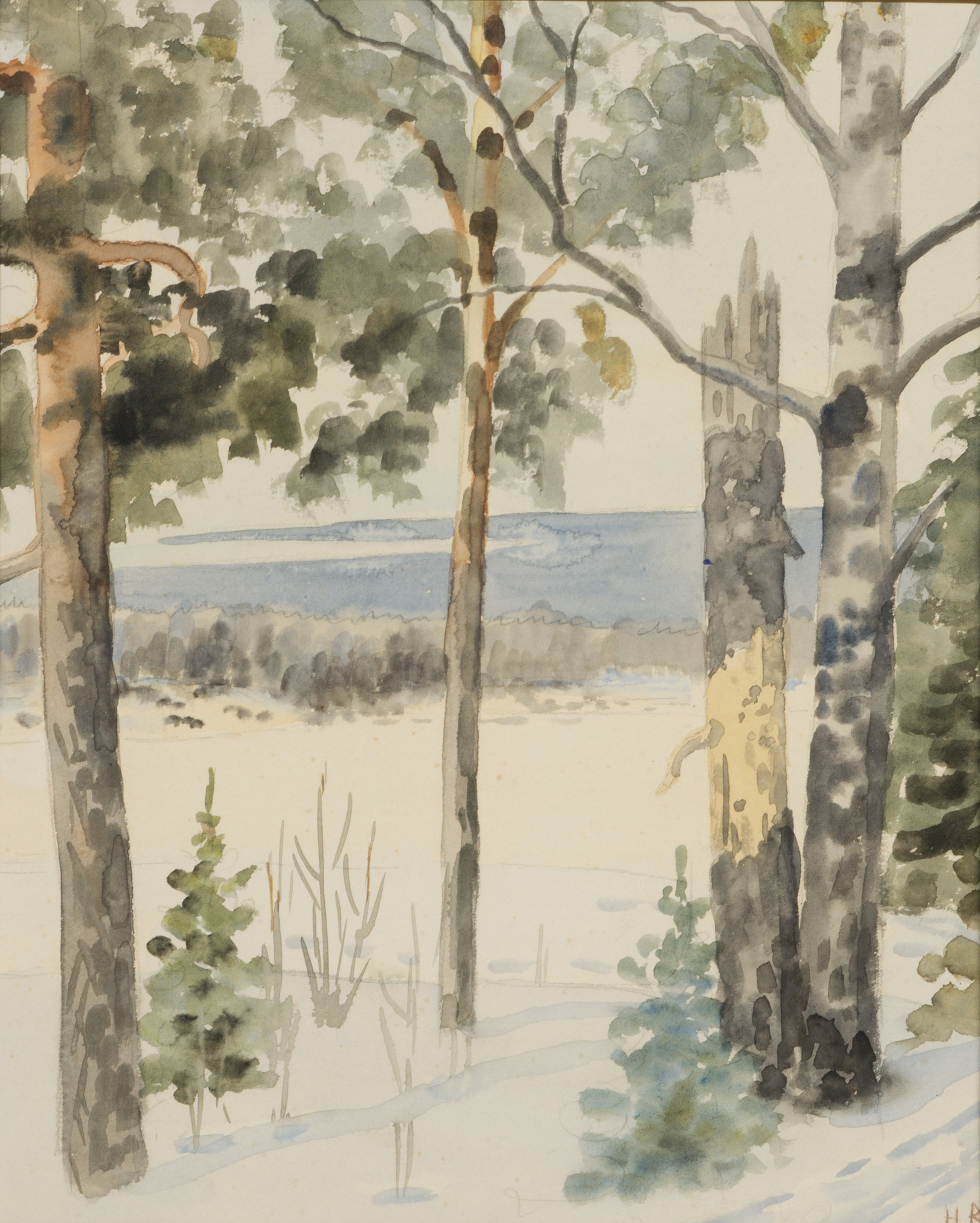 HELMI BIESE, watercolour, signed. - Bukowskis