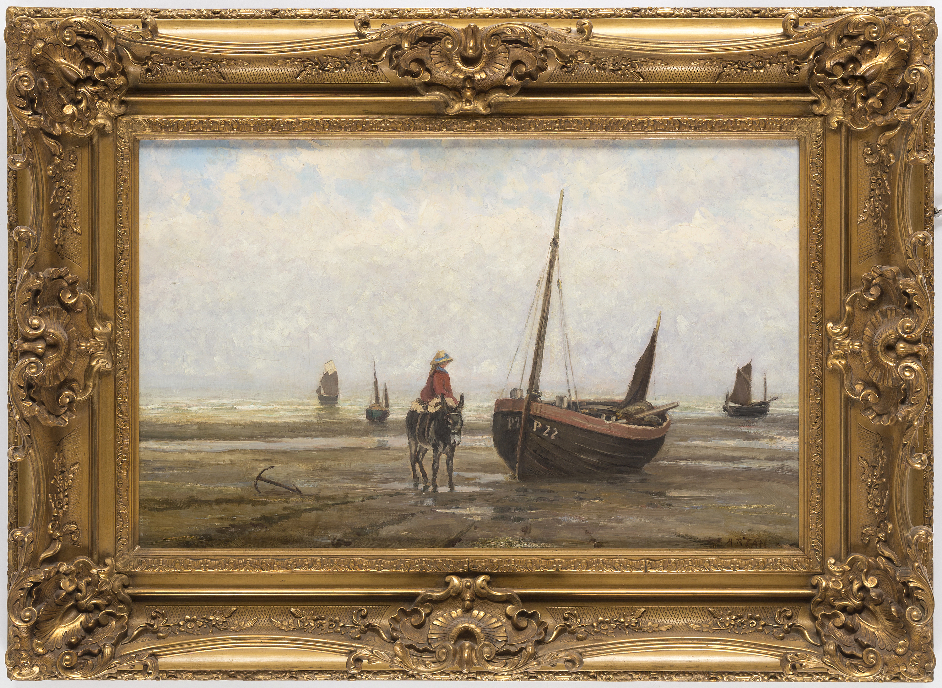 LOUIS ARTAN, oil on canvas, signed. - Bukowskis