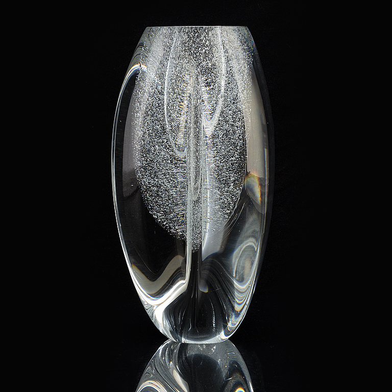 A TIMO SARPANEVA glass sculpture for Iittala 1984, signed Timo ...