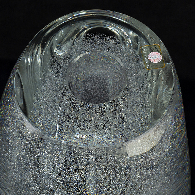 A TIMO SARPANEVA glass sculpture for Iittala 1984, signed Timo ...