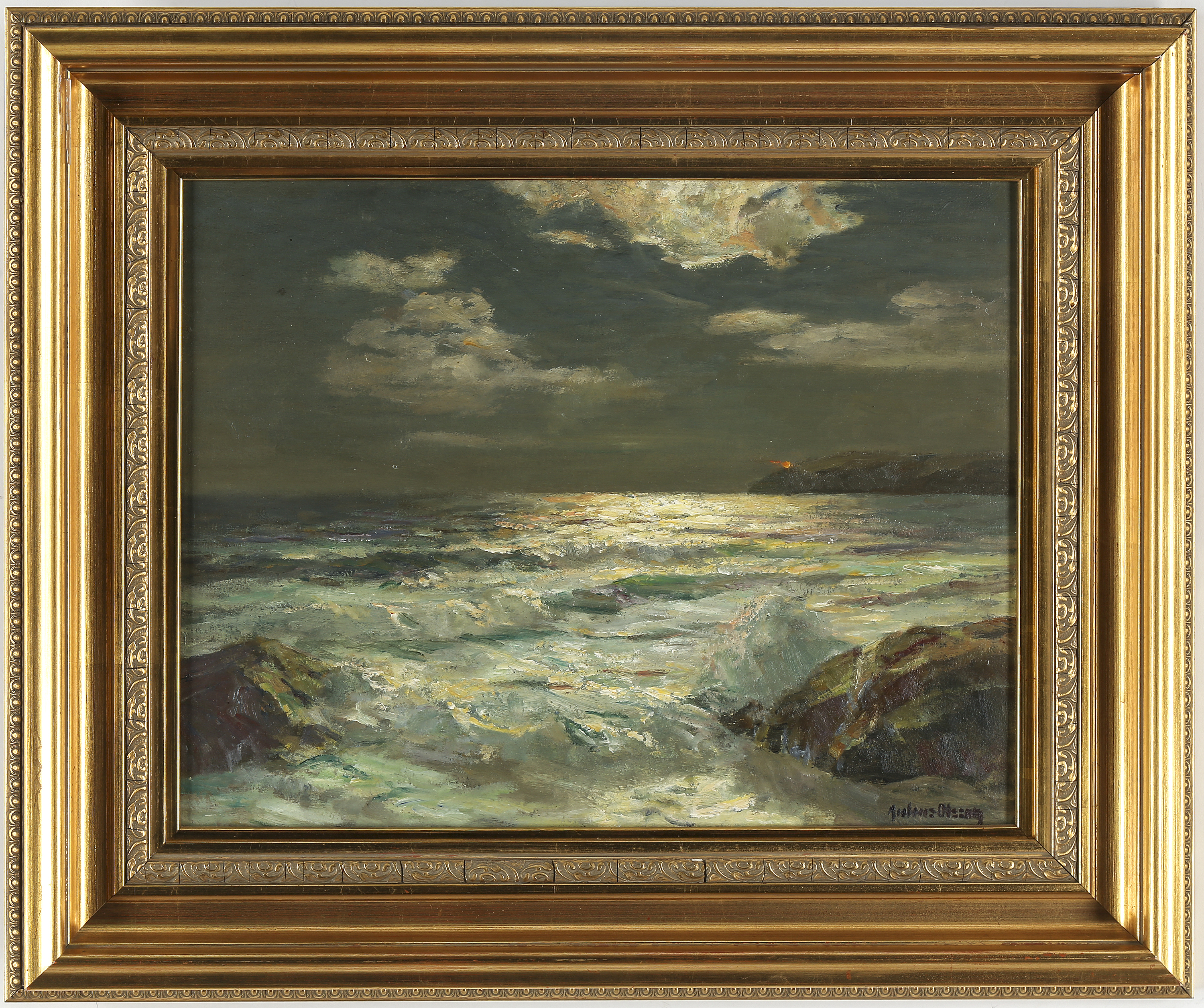 JULIUS OLSSON, oil on board, signed Julius Olsson. - Bukowskis