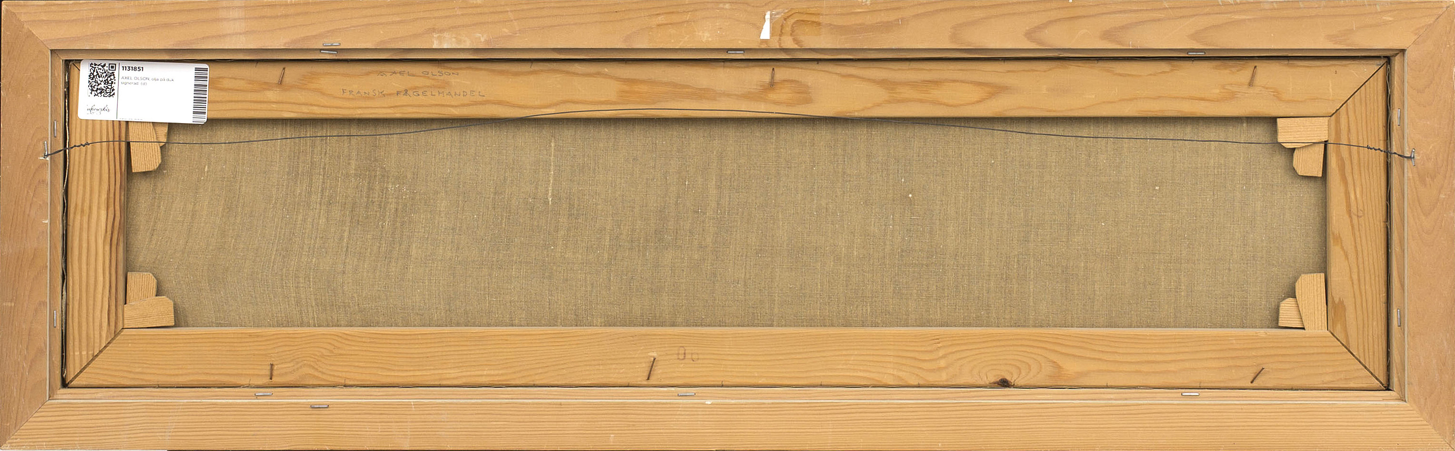 AXEL OLSON, oil on canvas signed. - Bukowskis