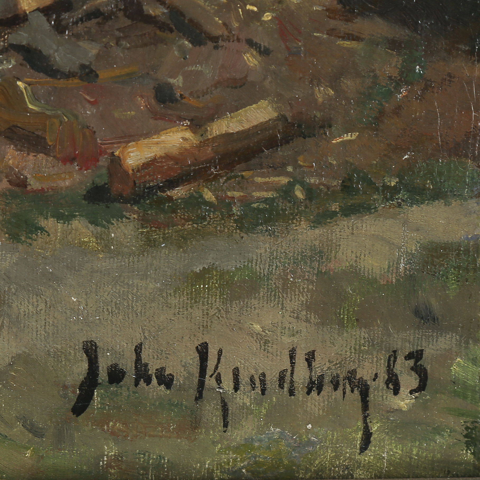 JOHAN KINDBORG, oil on canvas, signed and dated 83. - Bukowskis