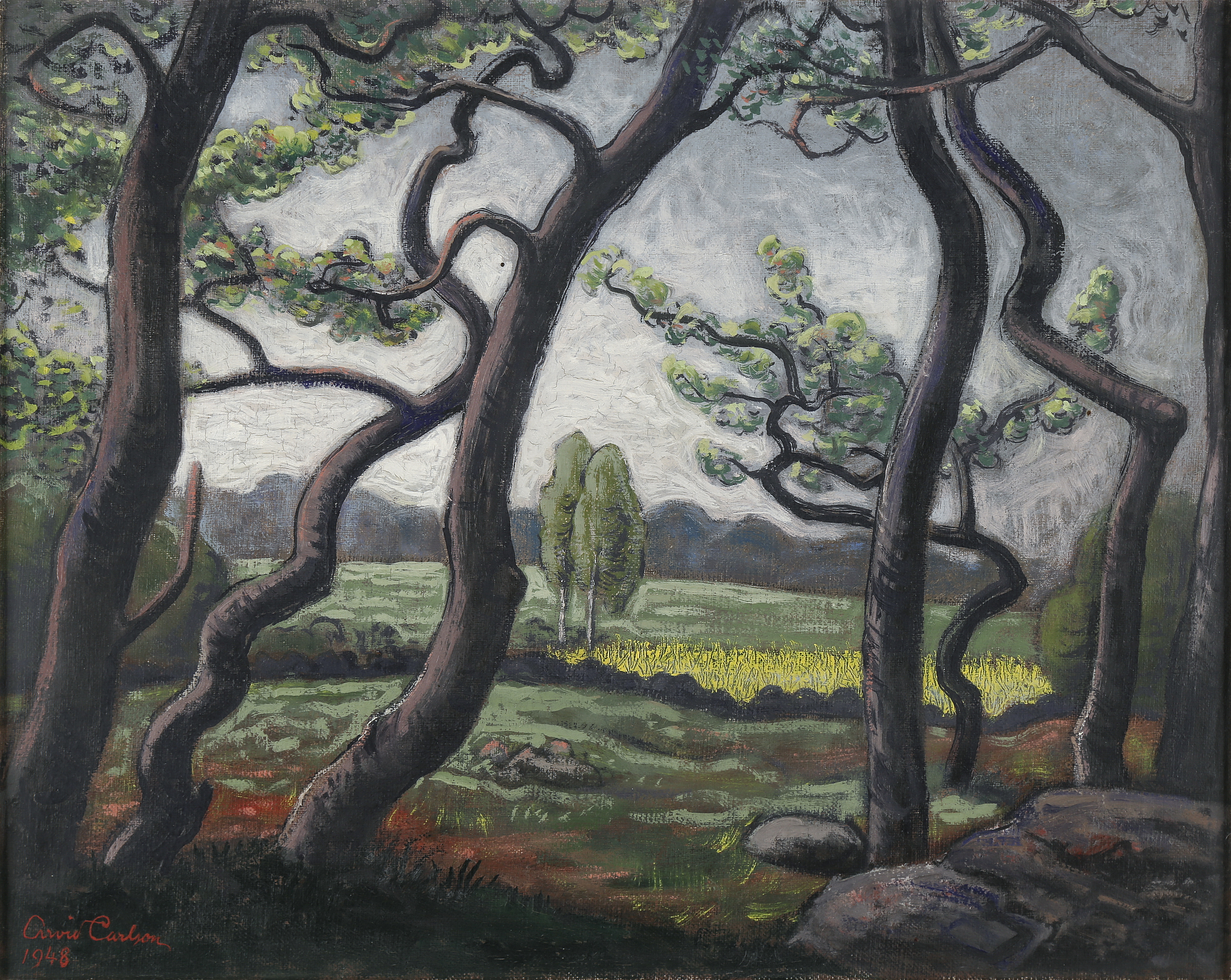 ARVID CARLSON, olja på duk, signerad och daterad 1948. - Bukowskis