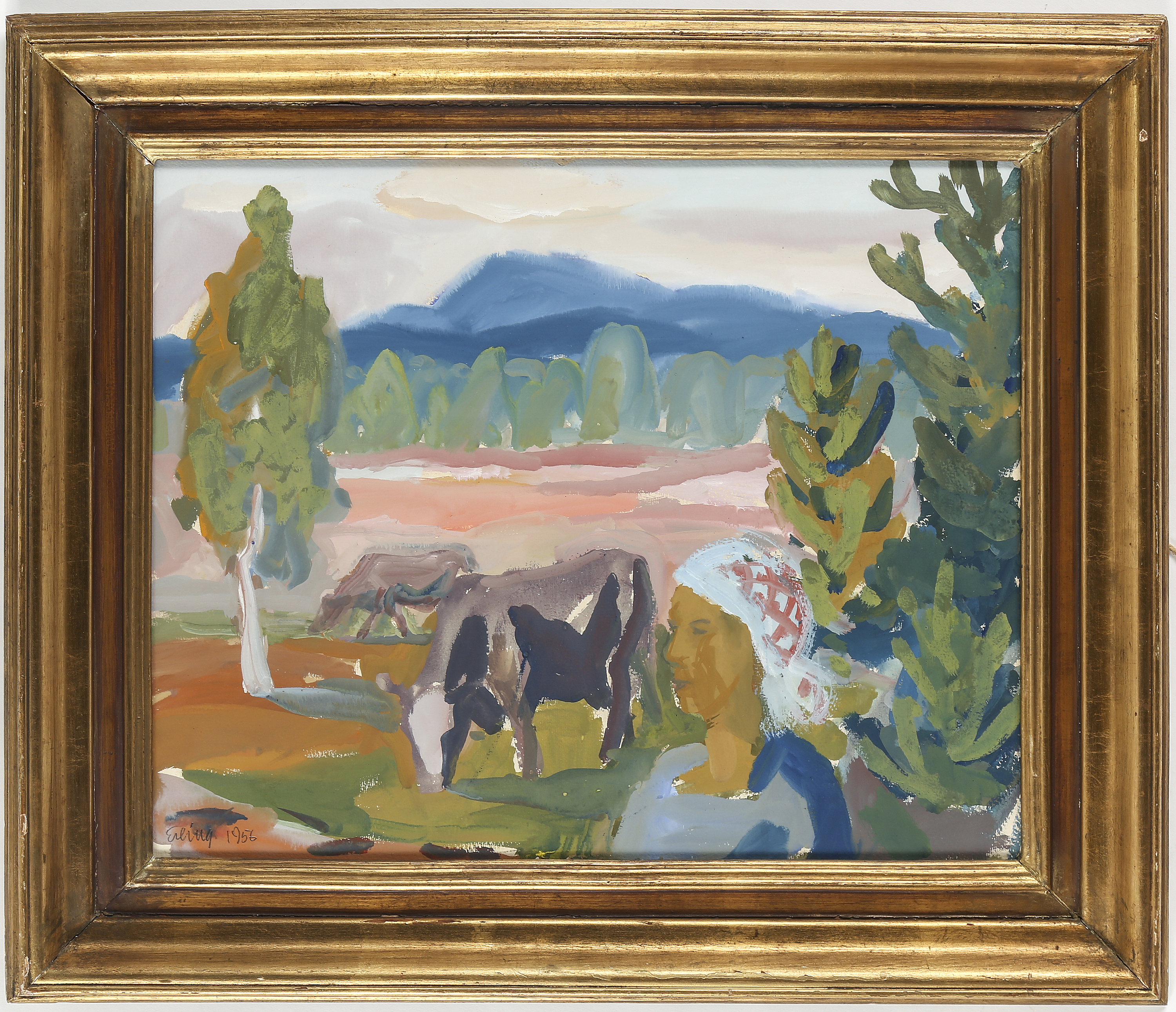 ERLING ÄRLINGSSON, gouache, signerad och daterad 1956. - Bukowskis