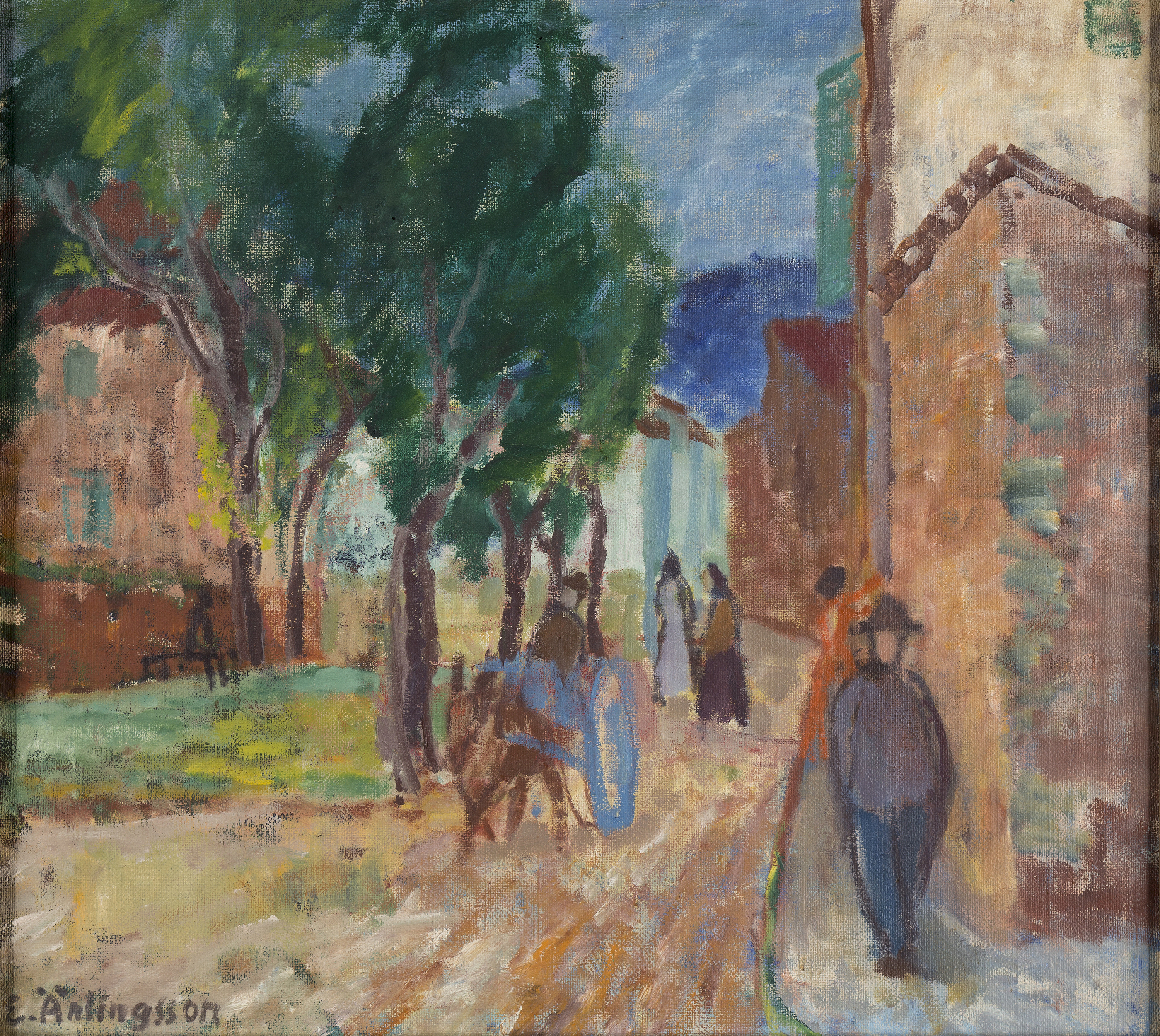 ERLING ÄRLINGSSON, olja på duk, signerad. - Bukowskis