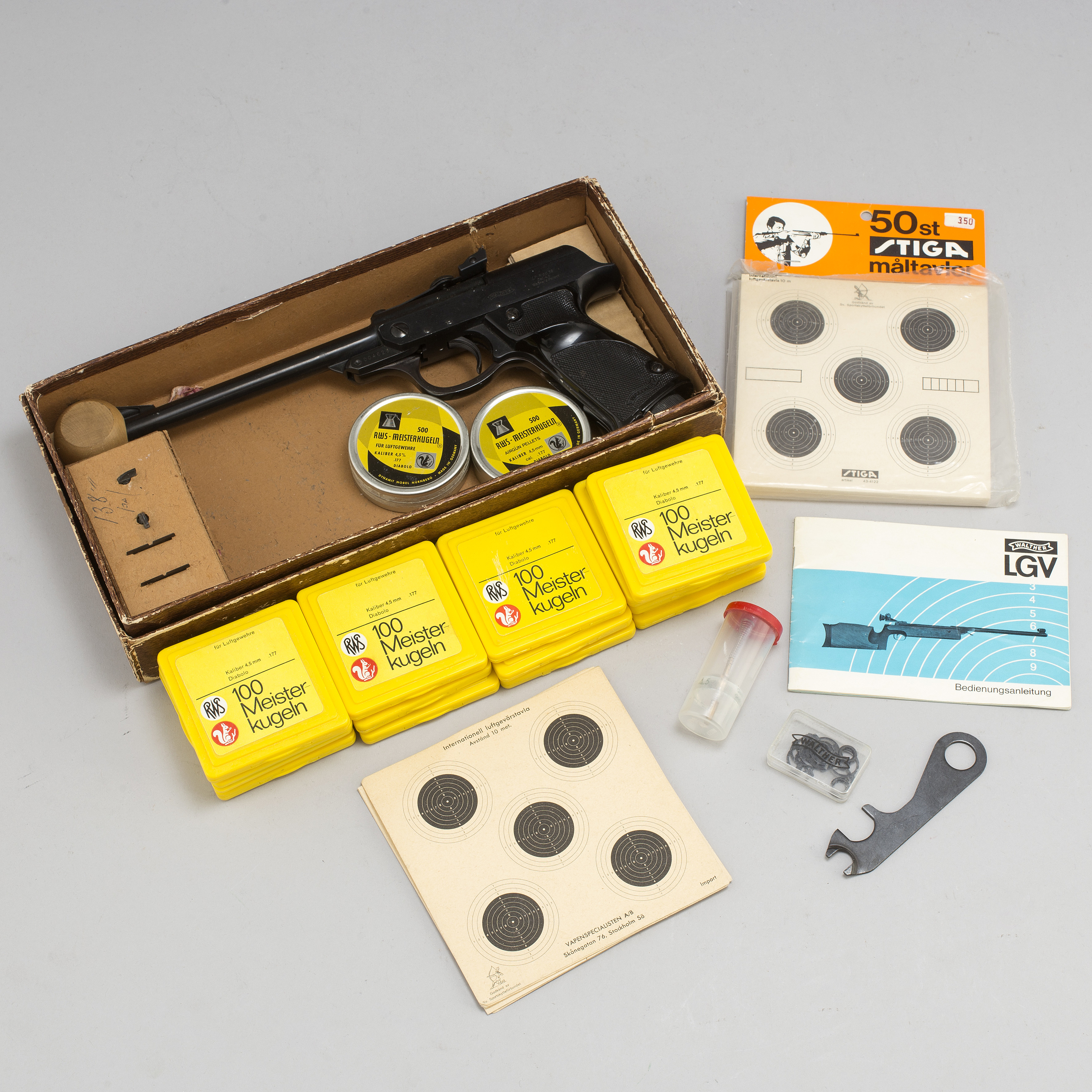 A Walther LP Mod 53 air pistol. - Bukowskis