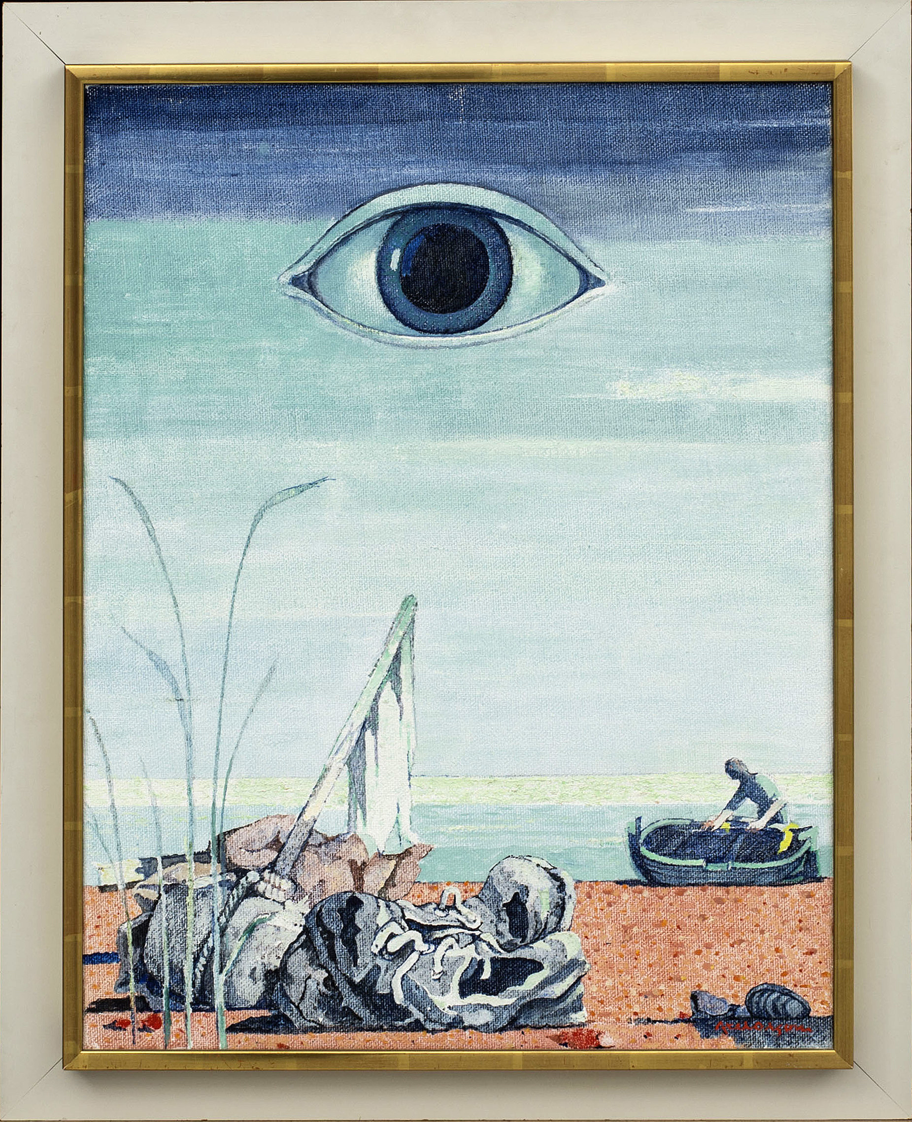 AXEL OLSON, oil on canvas, signed. - Bukowskis