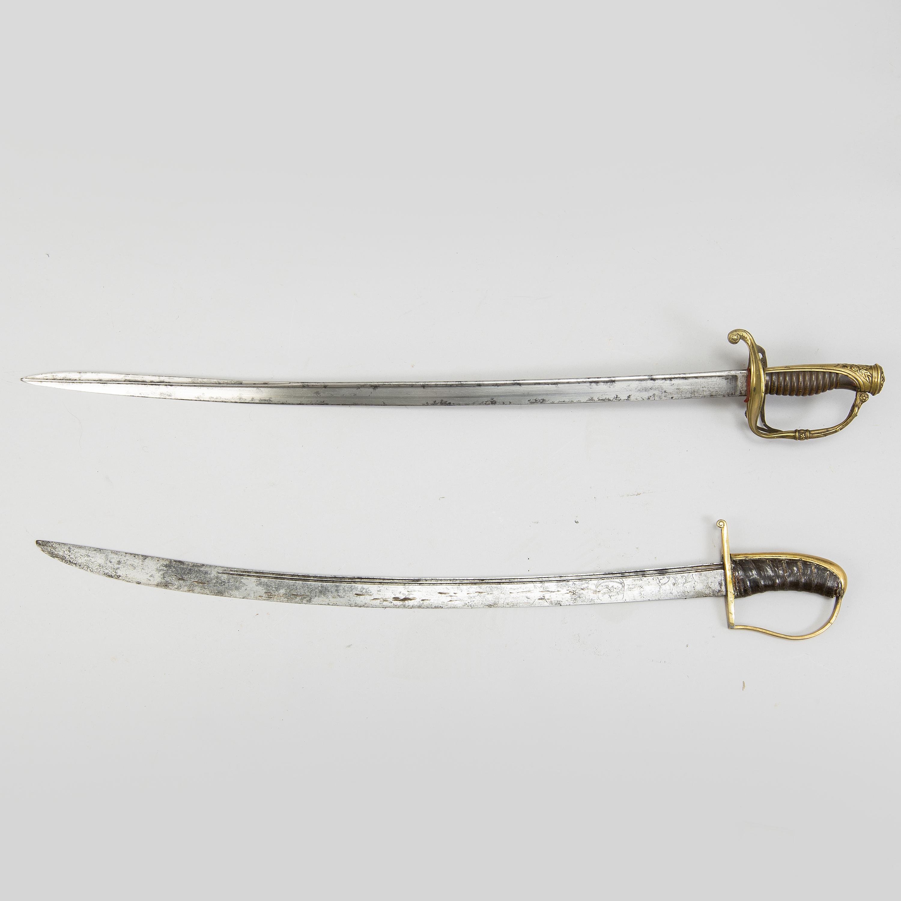 An end of the 18th Century Swedish sabre and a 19th century French ...