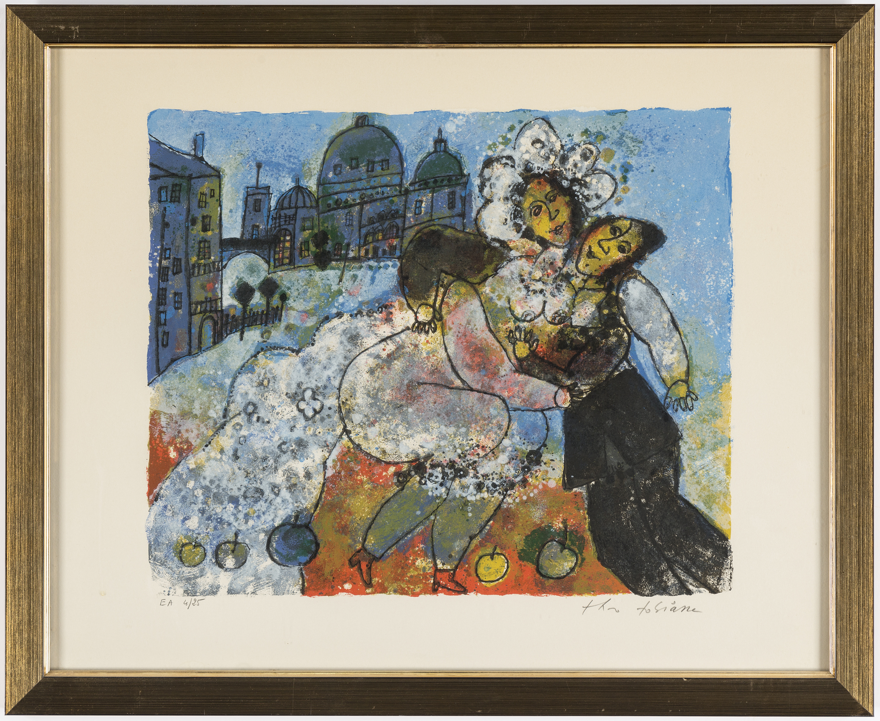 THEO TOBIASSE, 4, lithographs in colour, signed 4/25. - Bukowskis