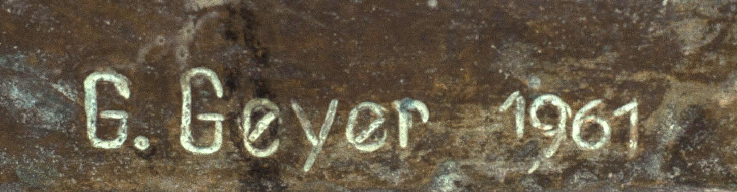 GERHARD GEYER, bronze relief, signed and dated 1961. - Bukowskis