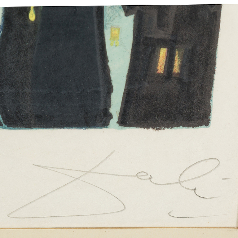 SALVADOR DALÍ, färglitografi, 1966, signerad, epreuve d'Artiste ...