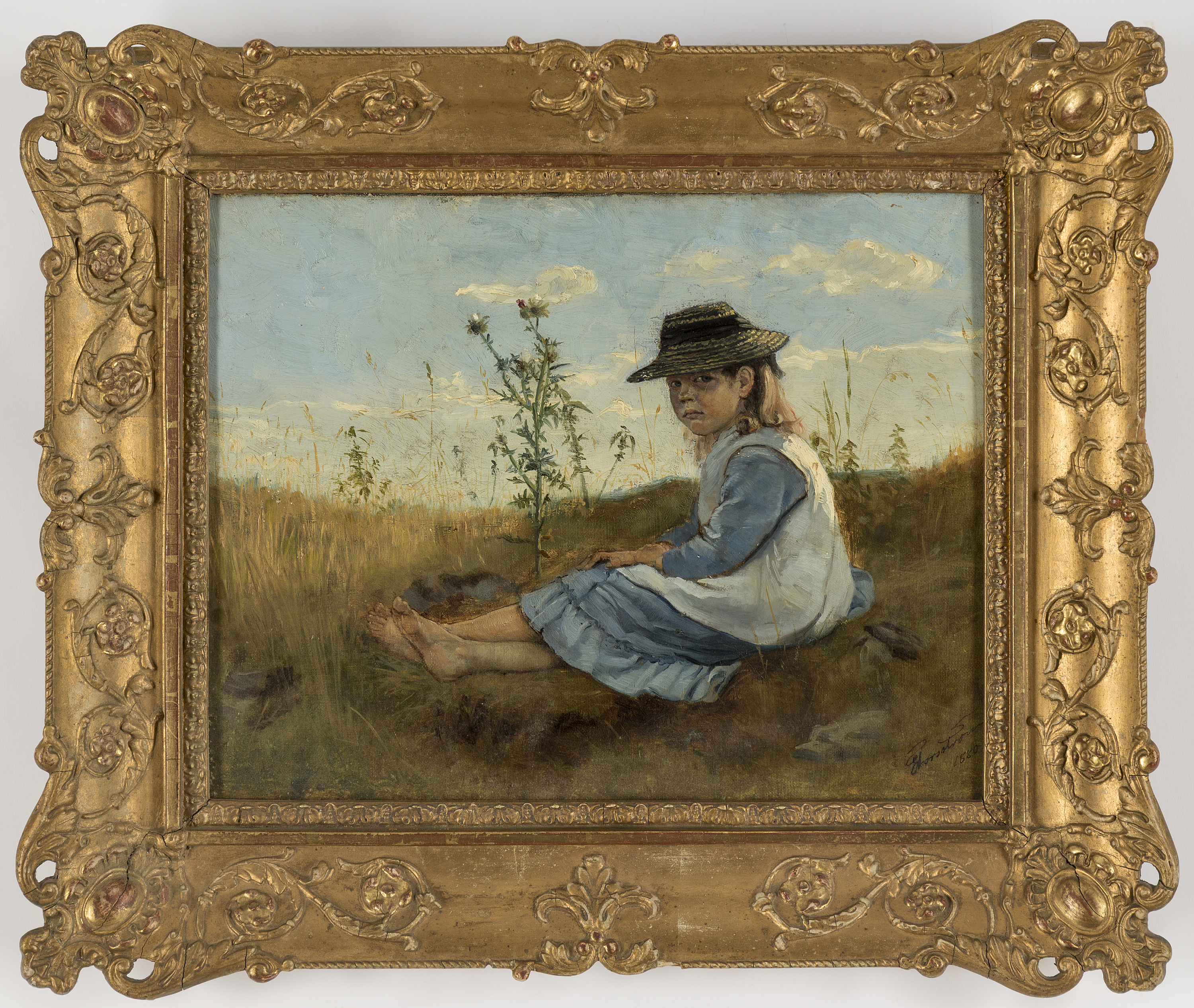 EDVARD FORSSTRÖM, oil on canvas, signed and dated 1880. - Bukowskis