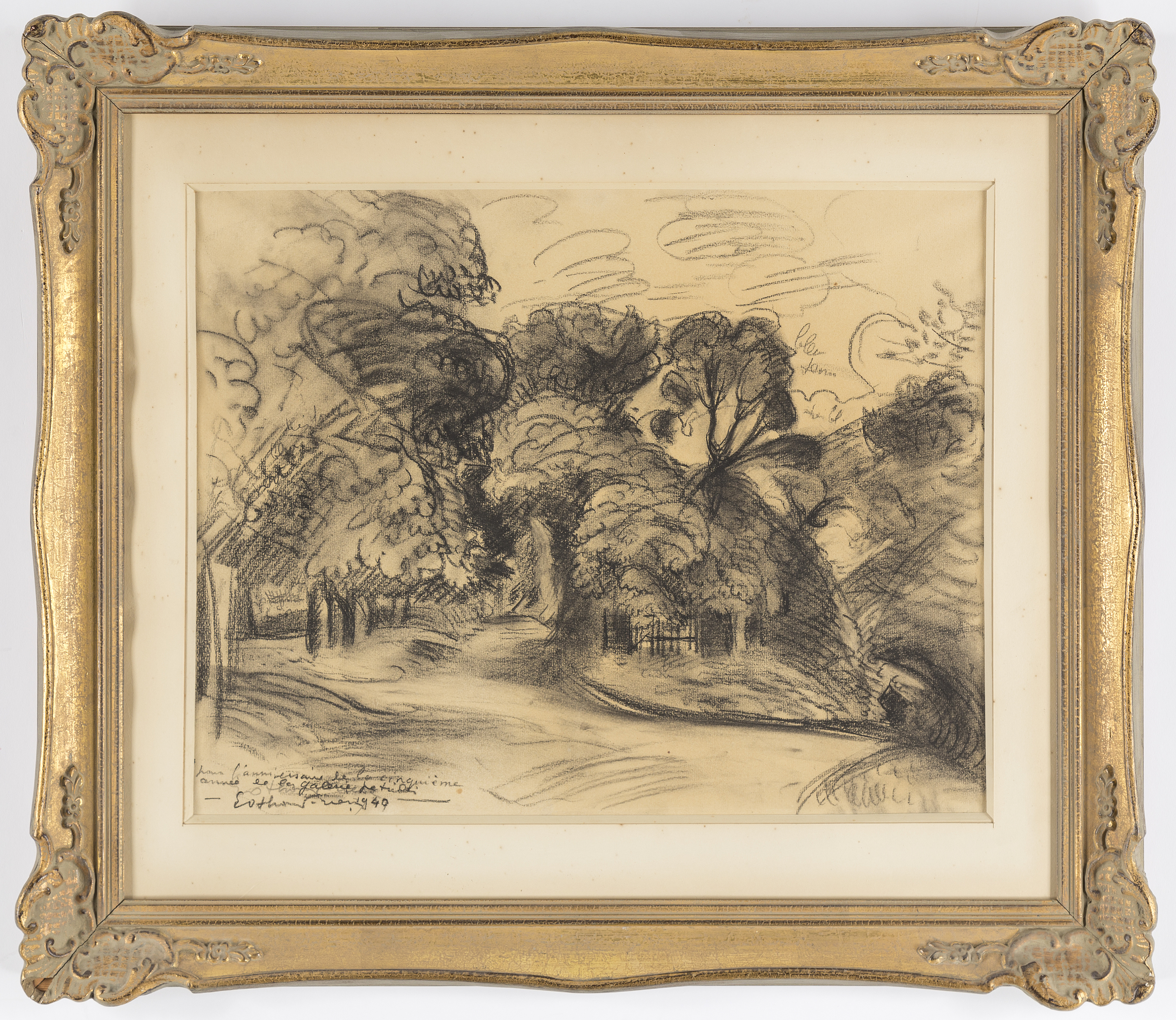 EMILE OTHON FRIESZ, kolteckning, signerad. - Bukowskis