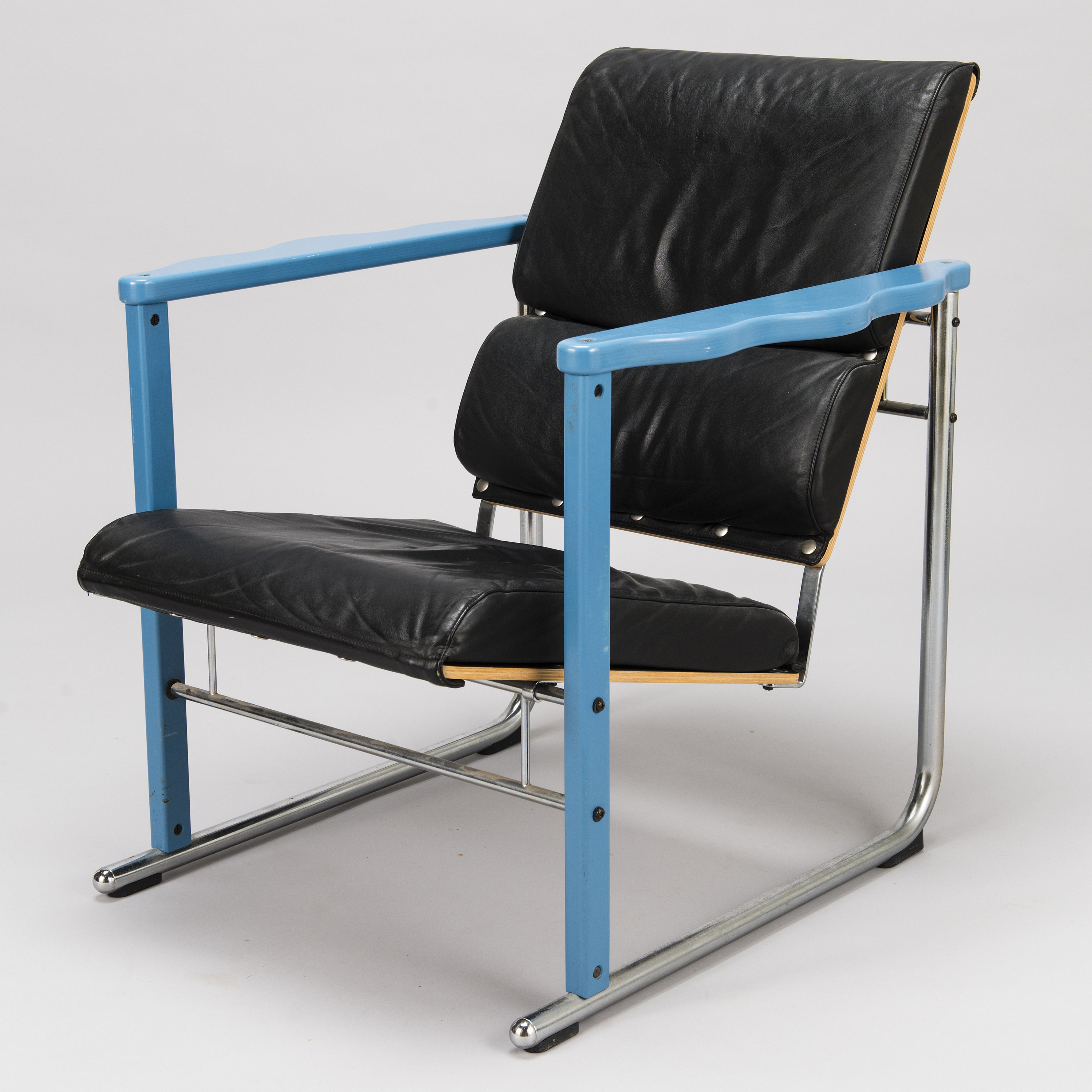 YRJÖ KUKKAPURO, A 1980s 'Experiment' lounge chair for Avarte, Finland ...