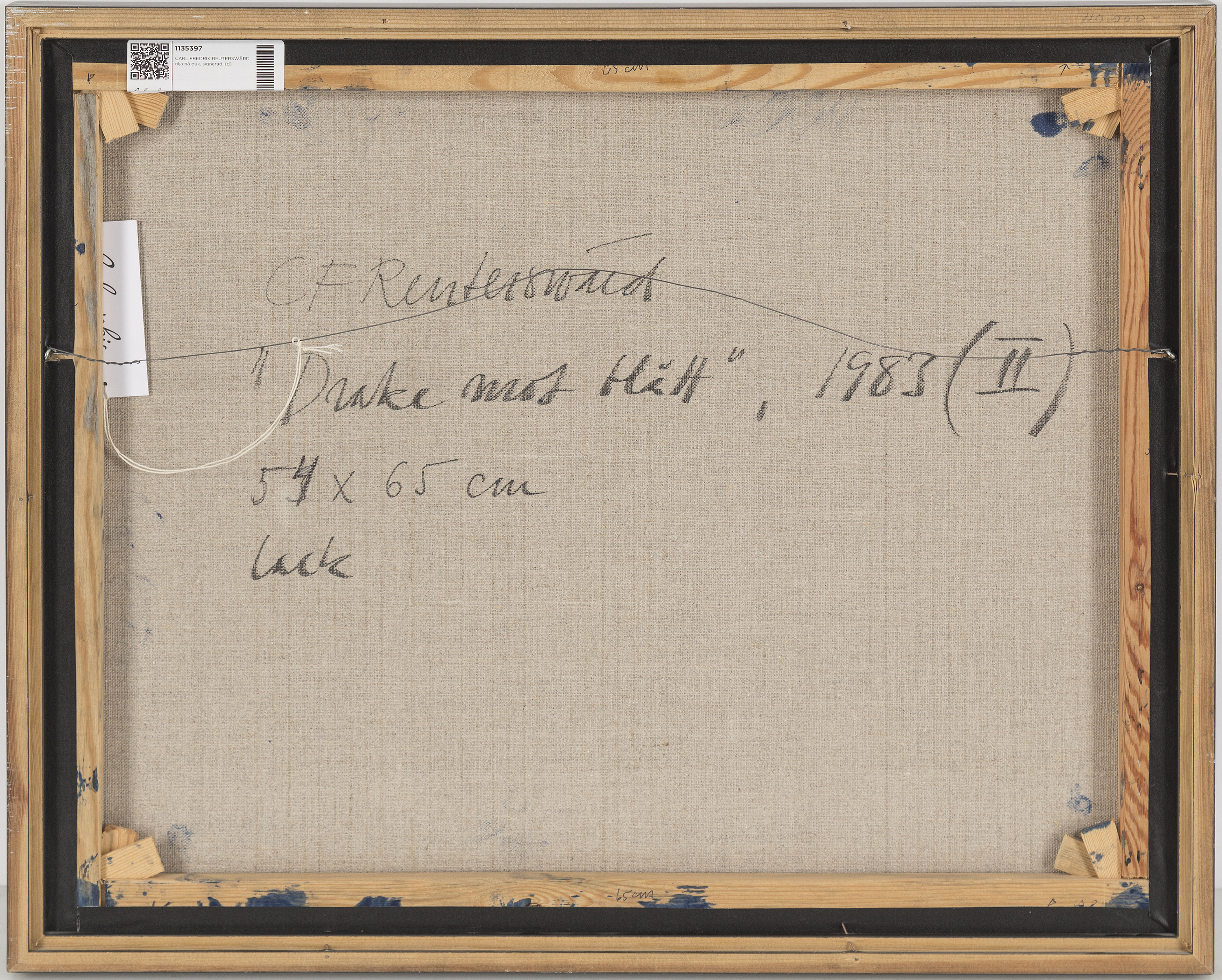 CARL FREDRIK REUTERSWÄRD, oil on canvas, signed. - Bukowskis