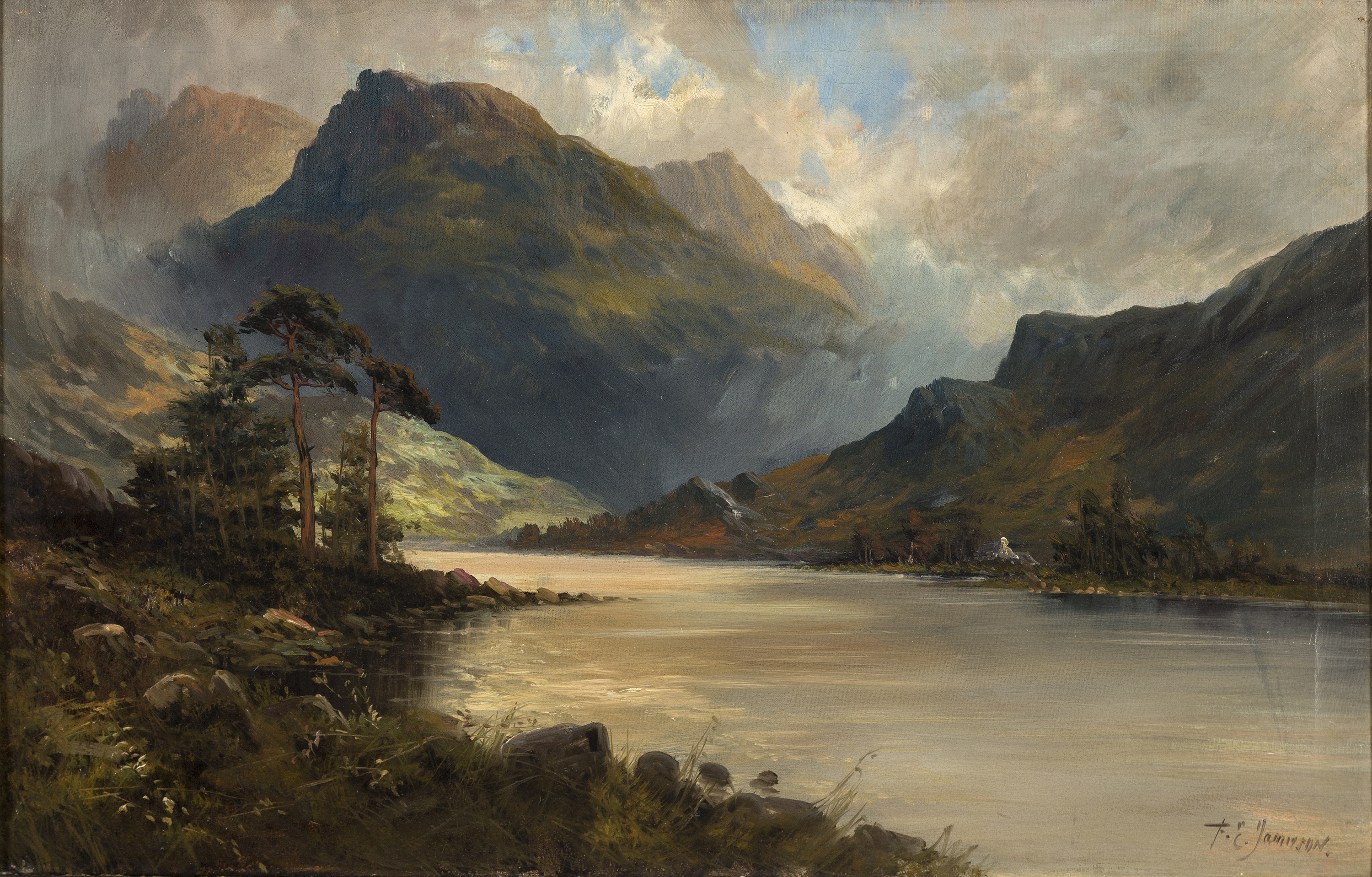 FRANCIS E. JAMIESON, oil on canvas, signed. - Bukowskis