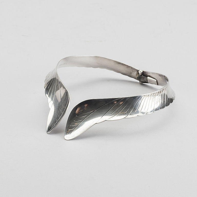 A Danish 20th century sterling necklace mark of Viggo Wollny Jammik ...