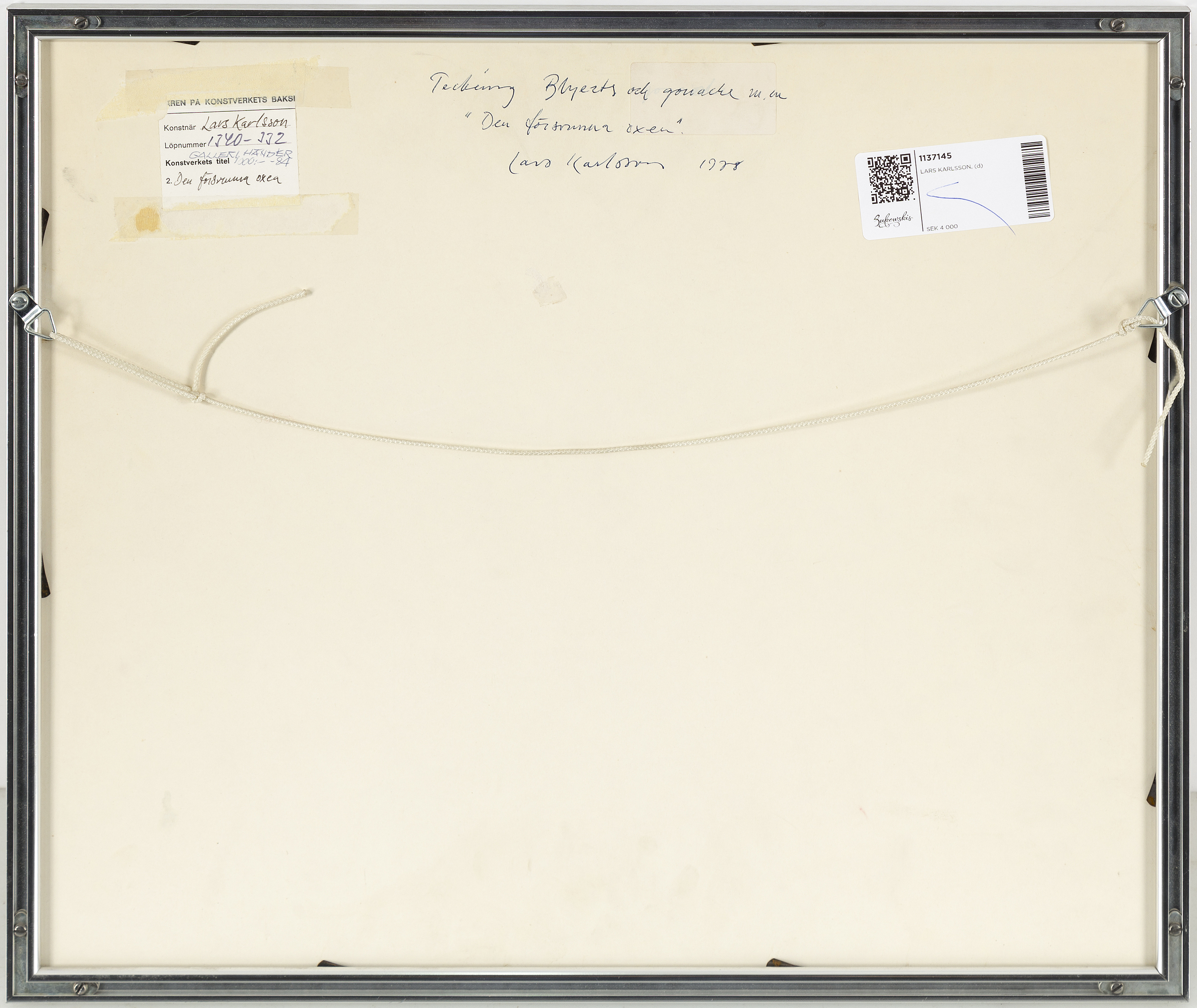 LARS KARLSSON, mixed media/collage, signed and dated -78. - Bukowskis