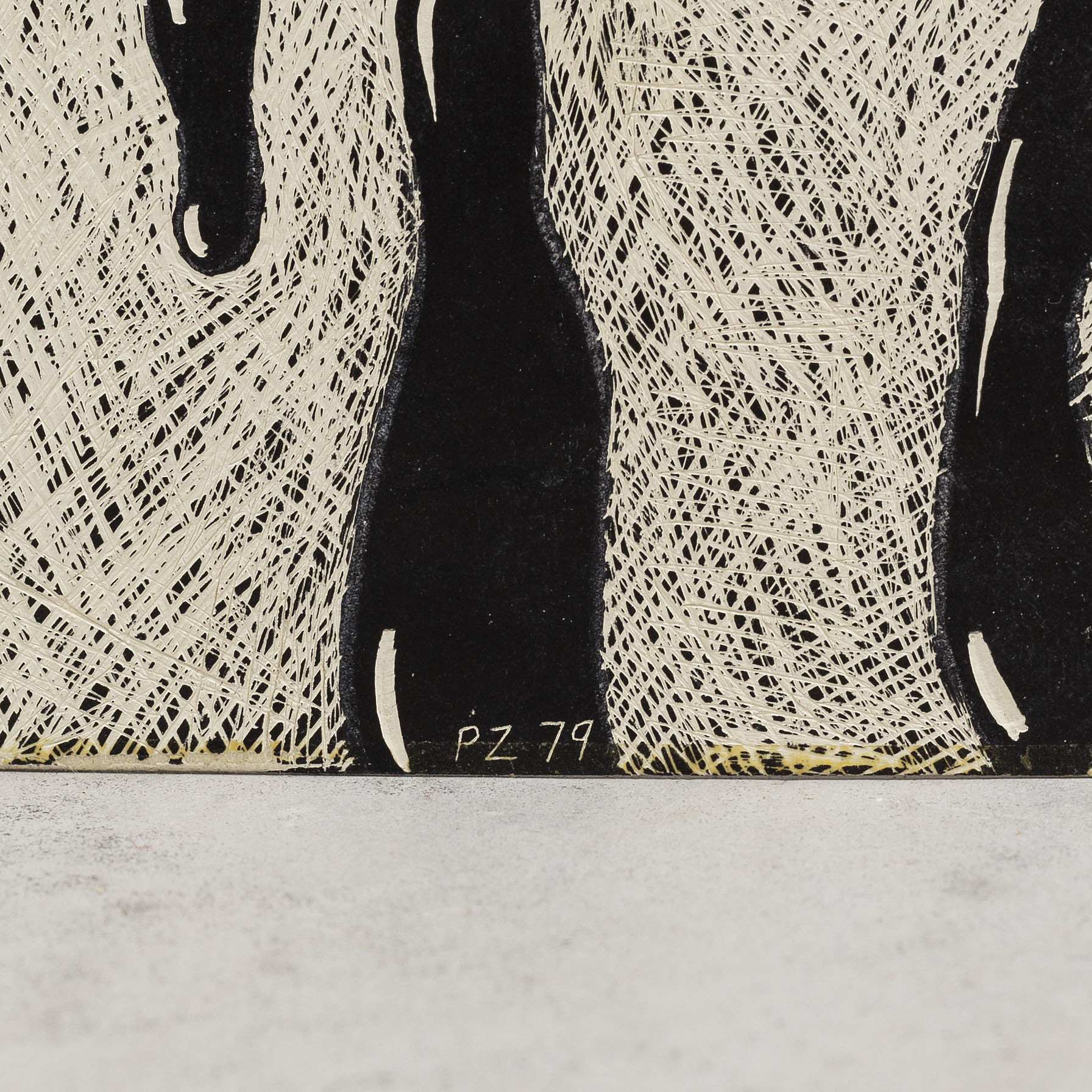 PETTER ZENNSTRÖM, 2 works on scraperboard, signed and dated -79 ...