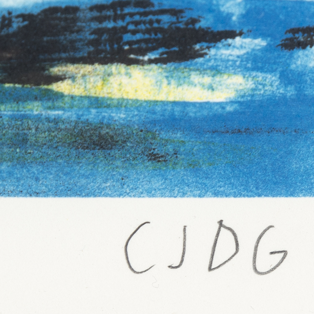A Carl Johan De Geer color litograph, signed and numbered 265/295 ...