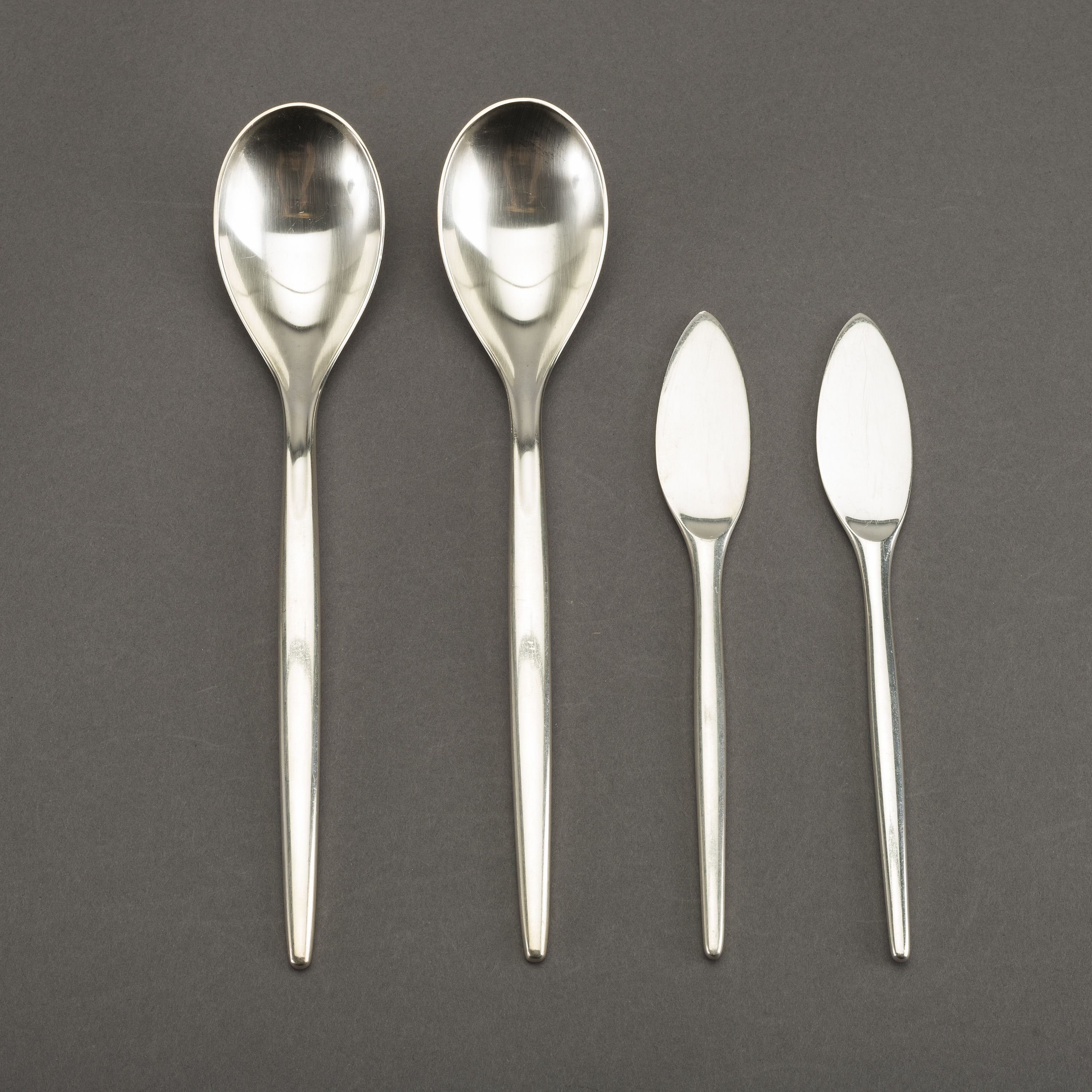 OLE HAGE, sterling silver, bestick, 15 delar, modell "TULIP" för A ...