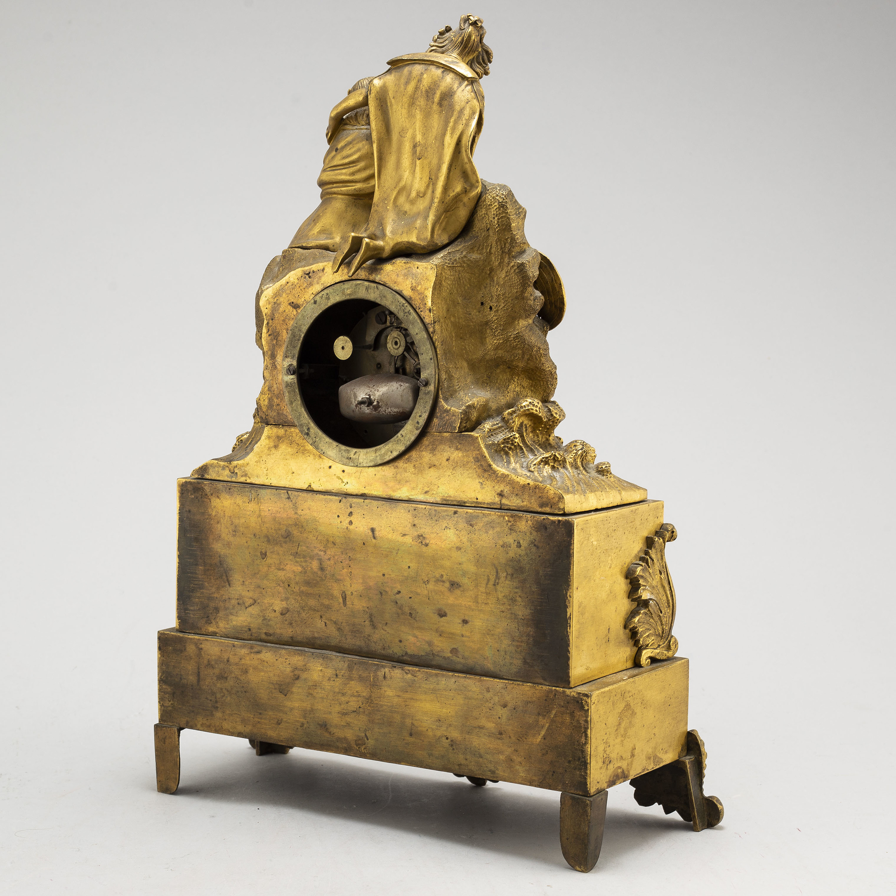 A 19th century table clock, probably France. - Bukowskis